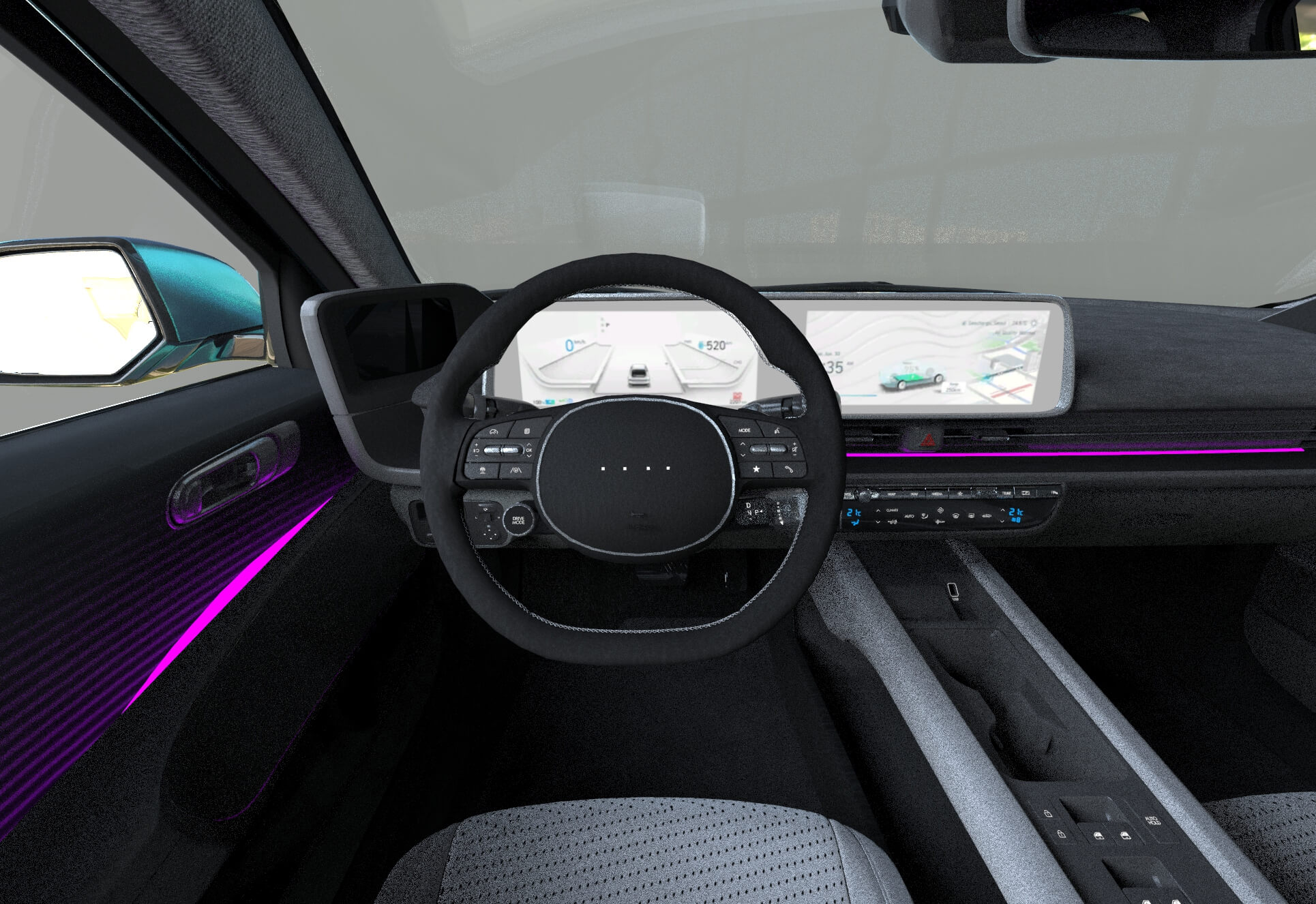 Hyundai Ioniq 6 2022 HQ Interior - 3D Model by davidson