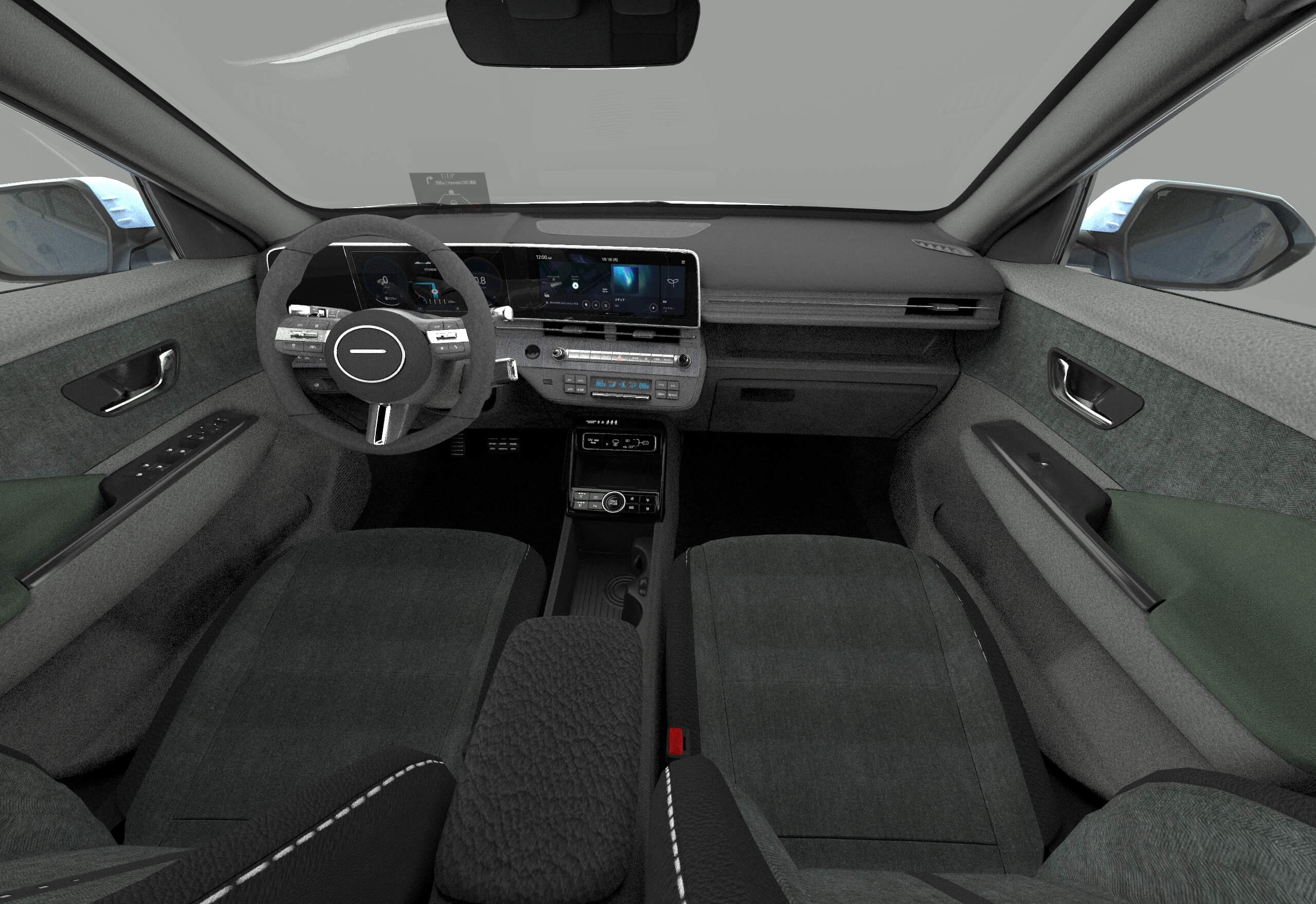 Hyundai Kona 2024 HQ Interior - 3D Model by davidson