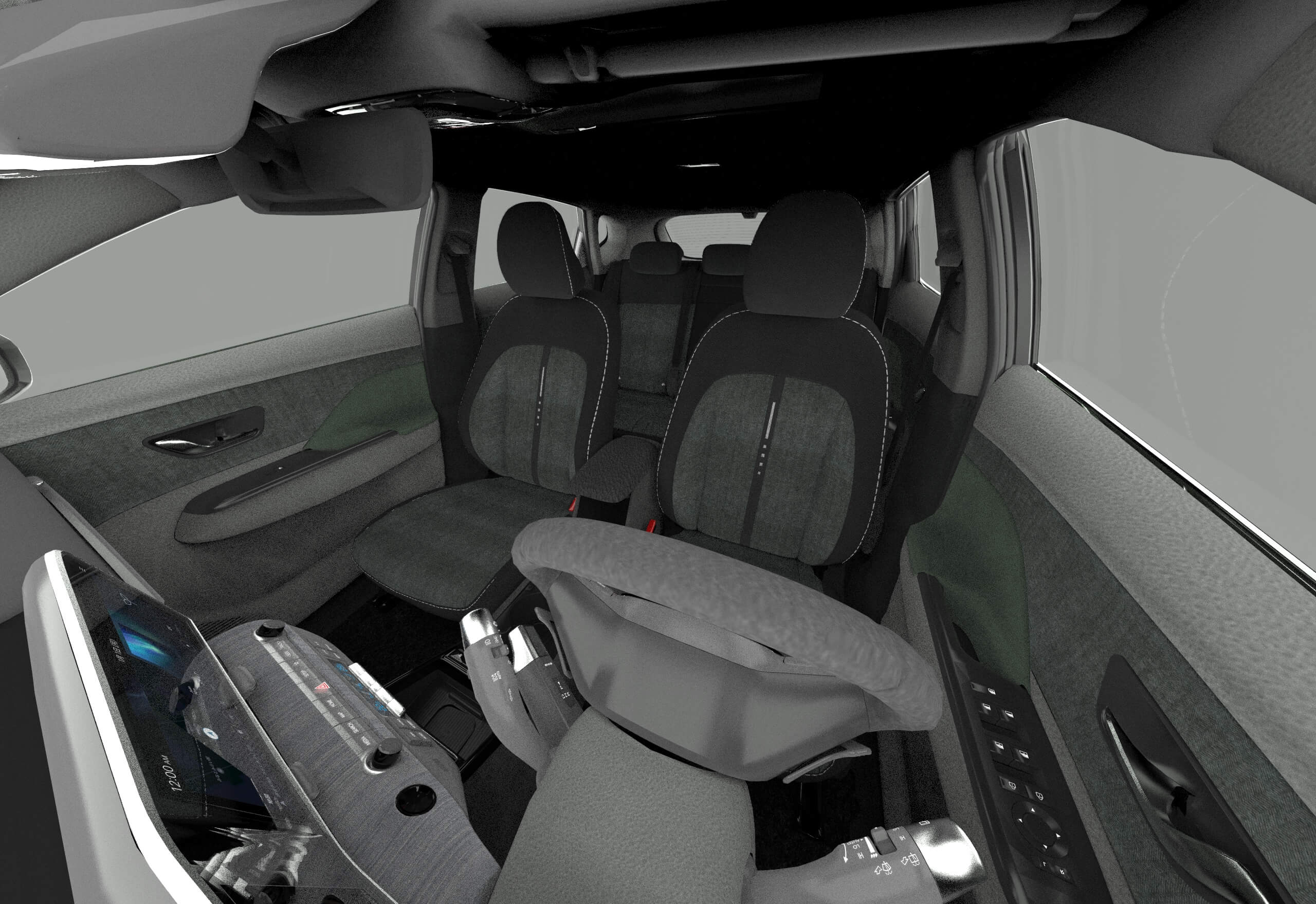 Hyundai Kona N-Line 2024 HQ Interior 3D Model by davidson