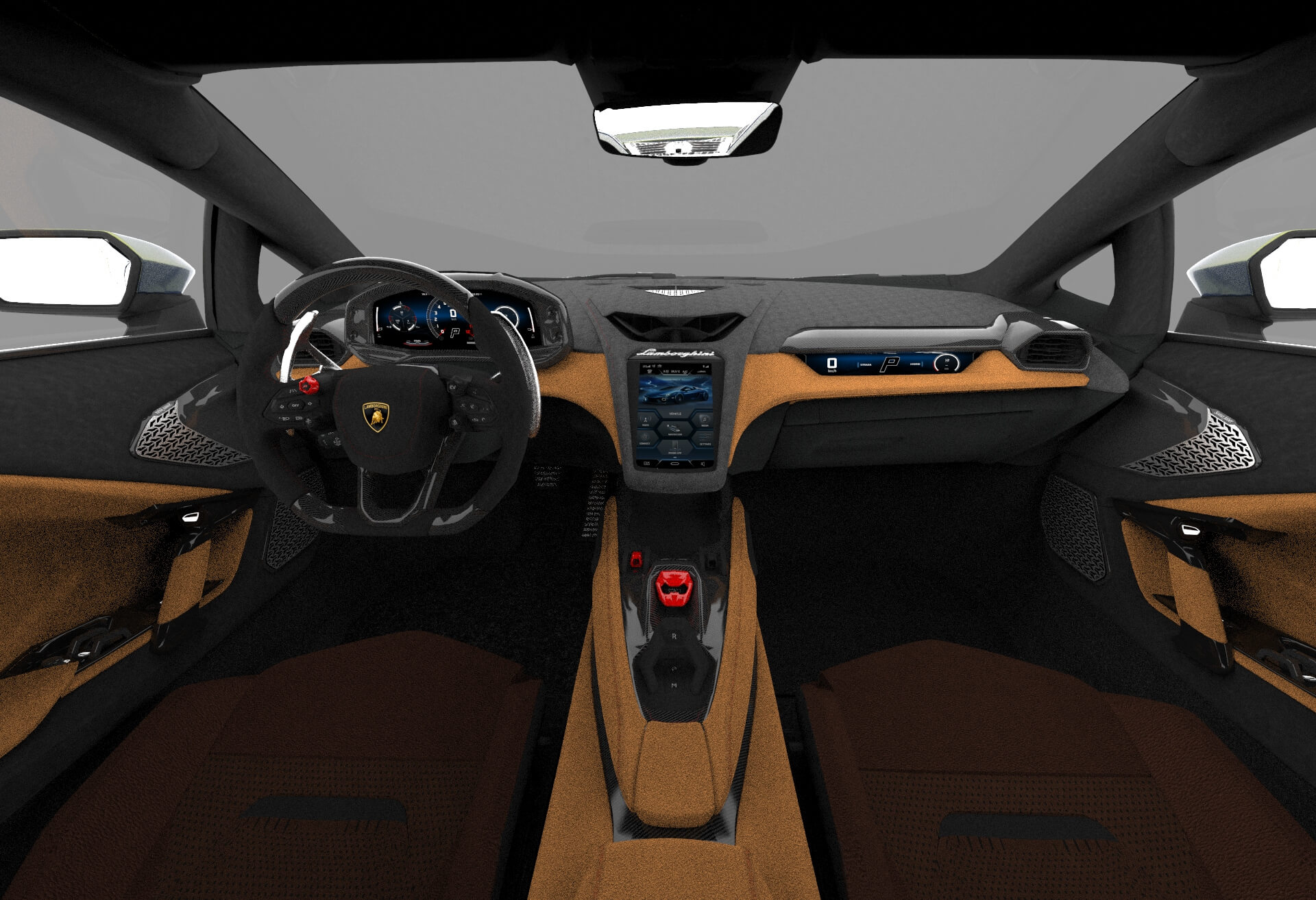 Lamborghini Temerario 2024 HQ Interior - 3D Model by davidson