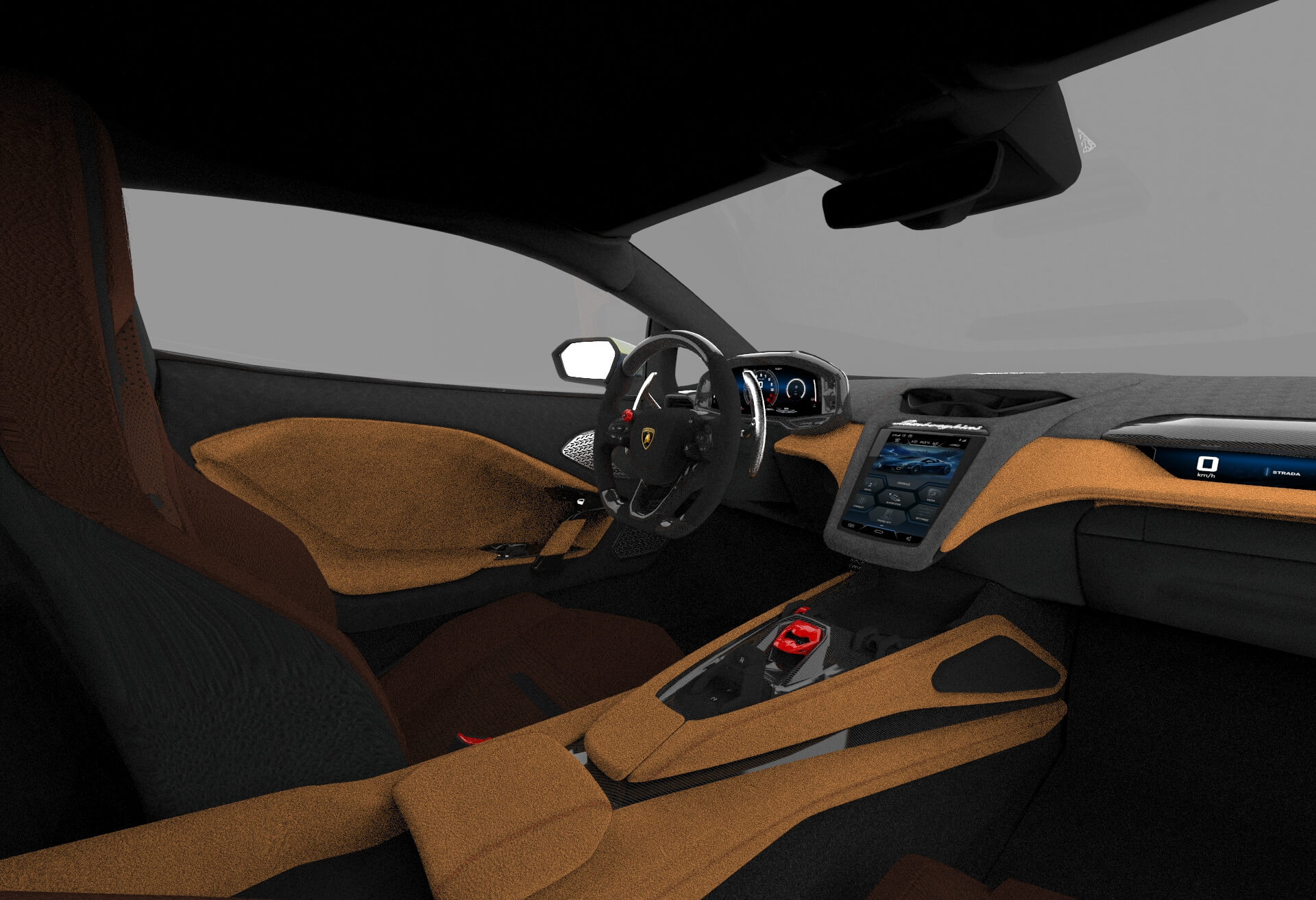 Lamborghini Temerario 2024 HQ Interior - 3D Model by davidson