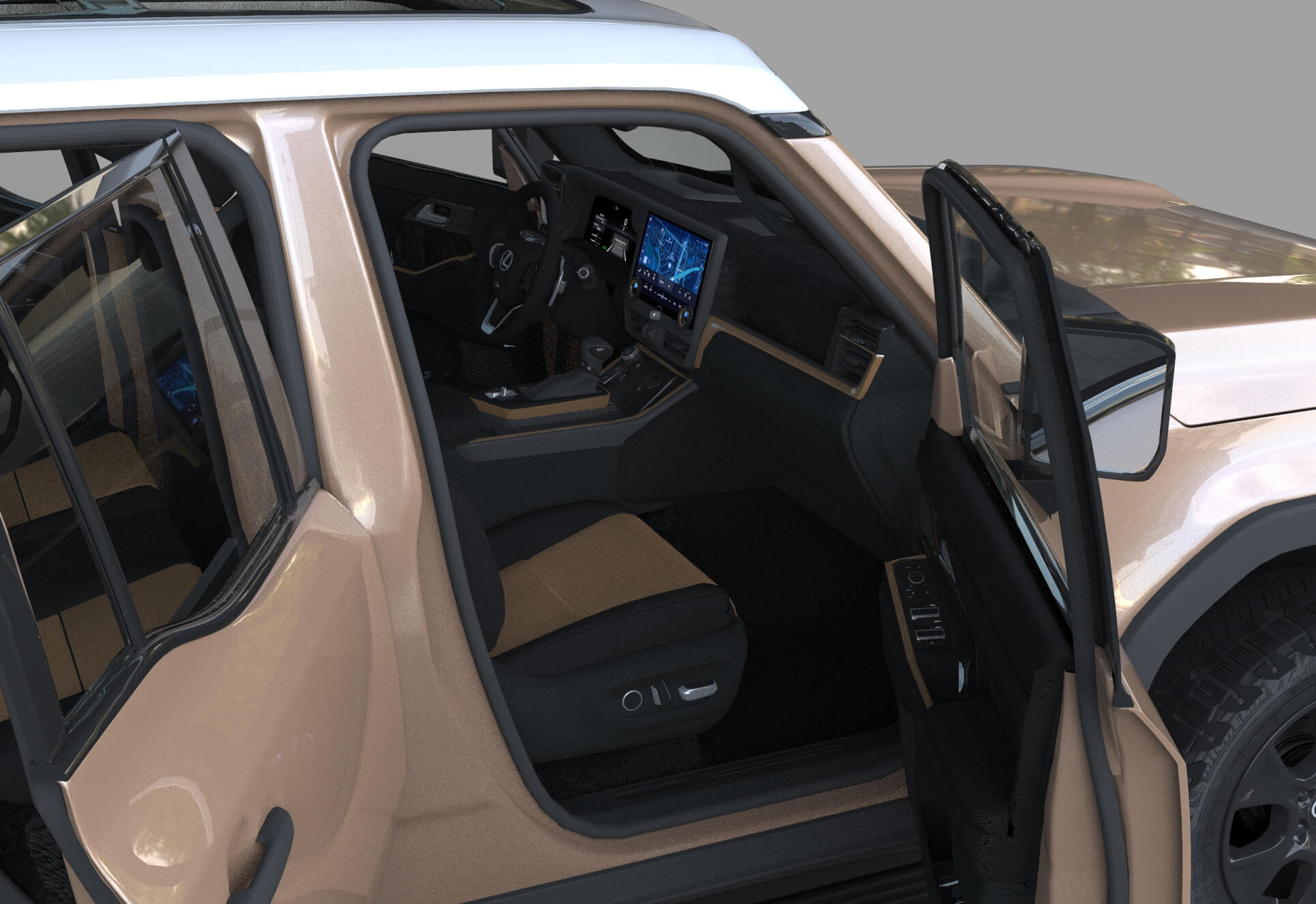 Lexus GX 2024 HQ Interior - 3D Model by davidson
