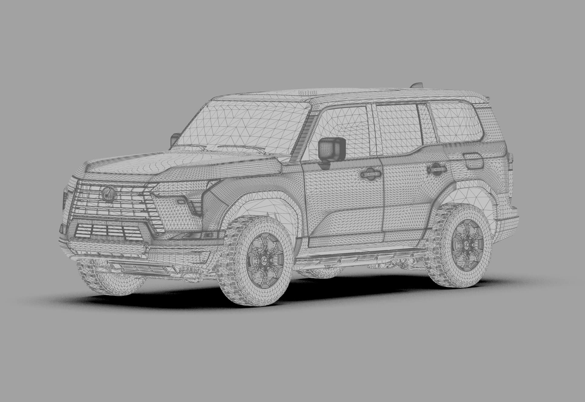 Lexus GX 2024 HQ Interior - 3D Model by davidson