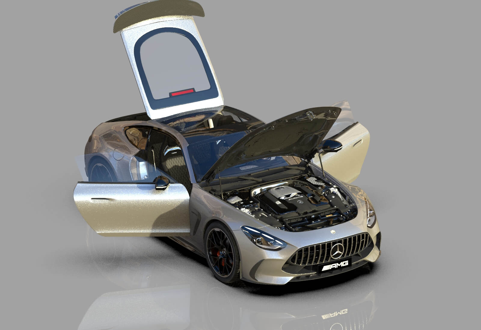 Mercedes Benz AMG GT63 2024 - 3D Model by davidson