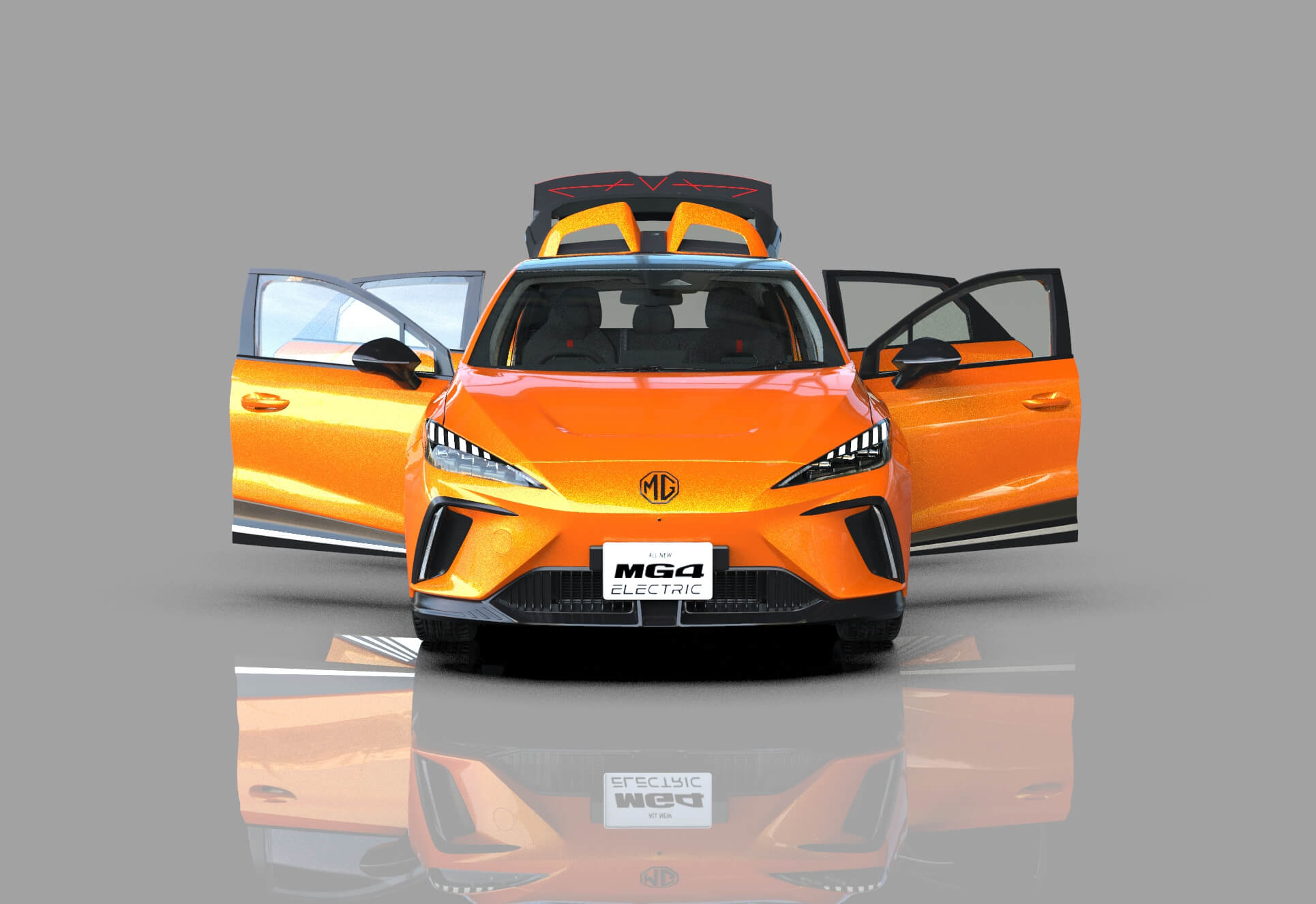 MG MG4 EV 2023 HQ Interior - 3D Model by davidson