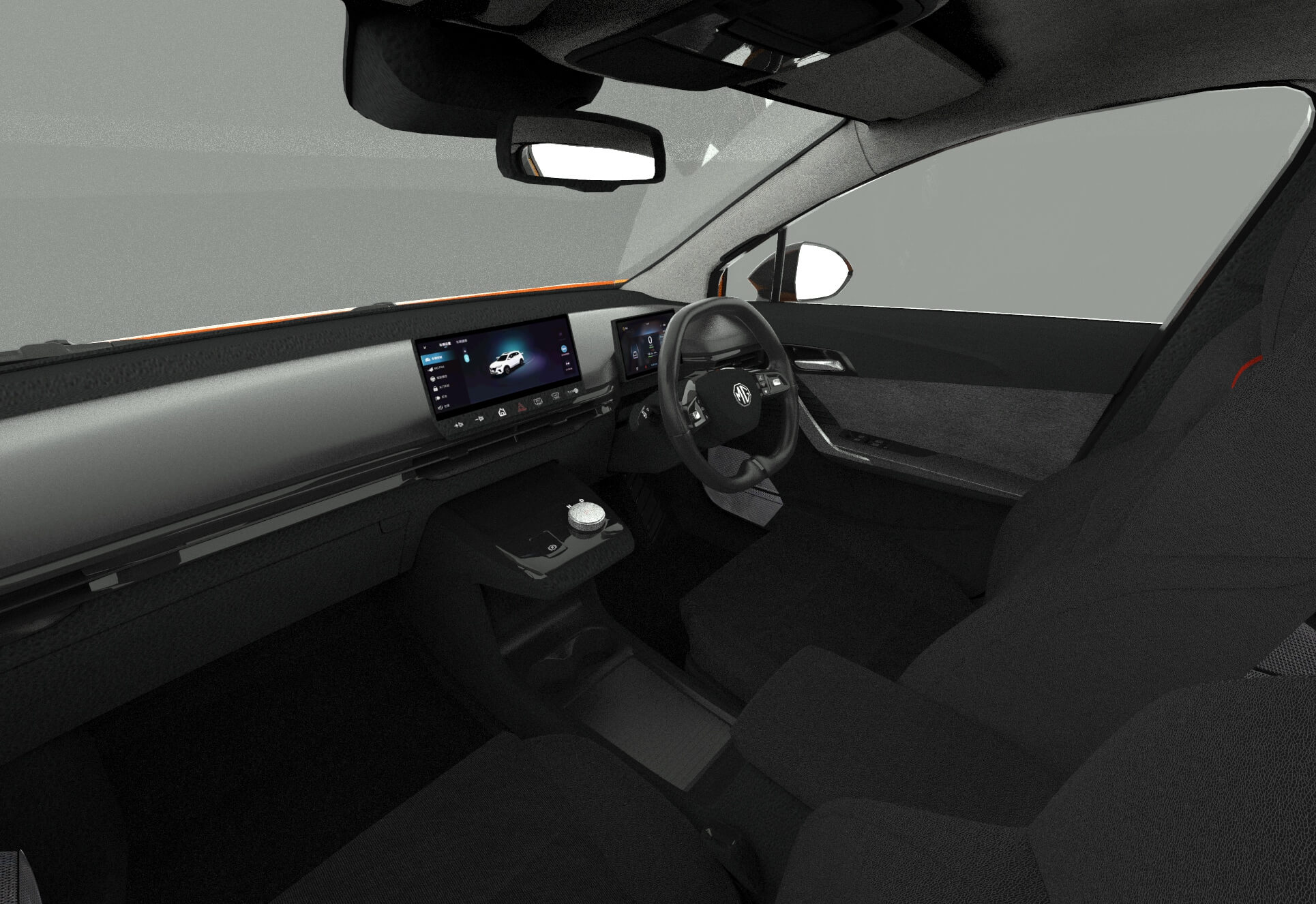 MG MG4 EV 2023 HQ Interior - 3D Model by davidson