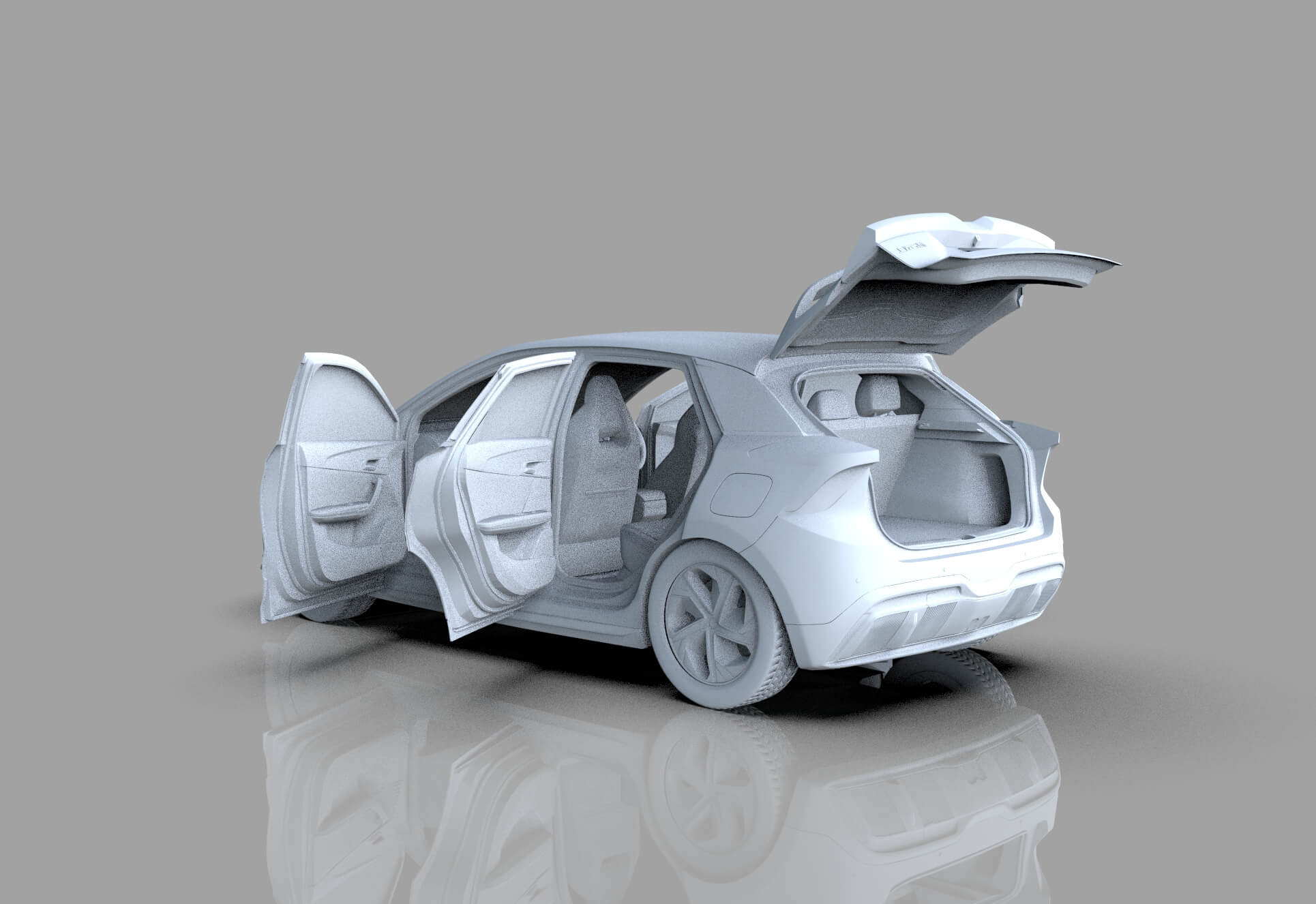 MG MG4 EV 2023 HQ Interior - 3D Model by davidson