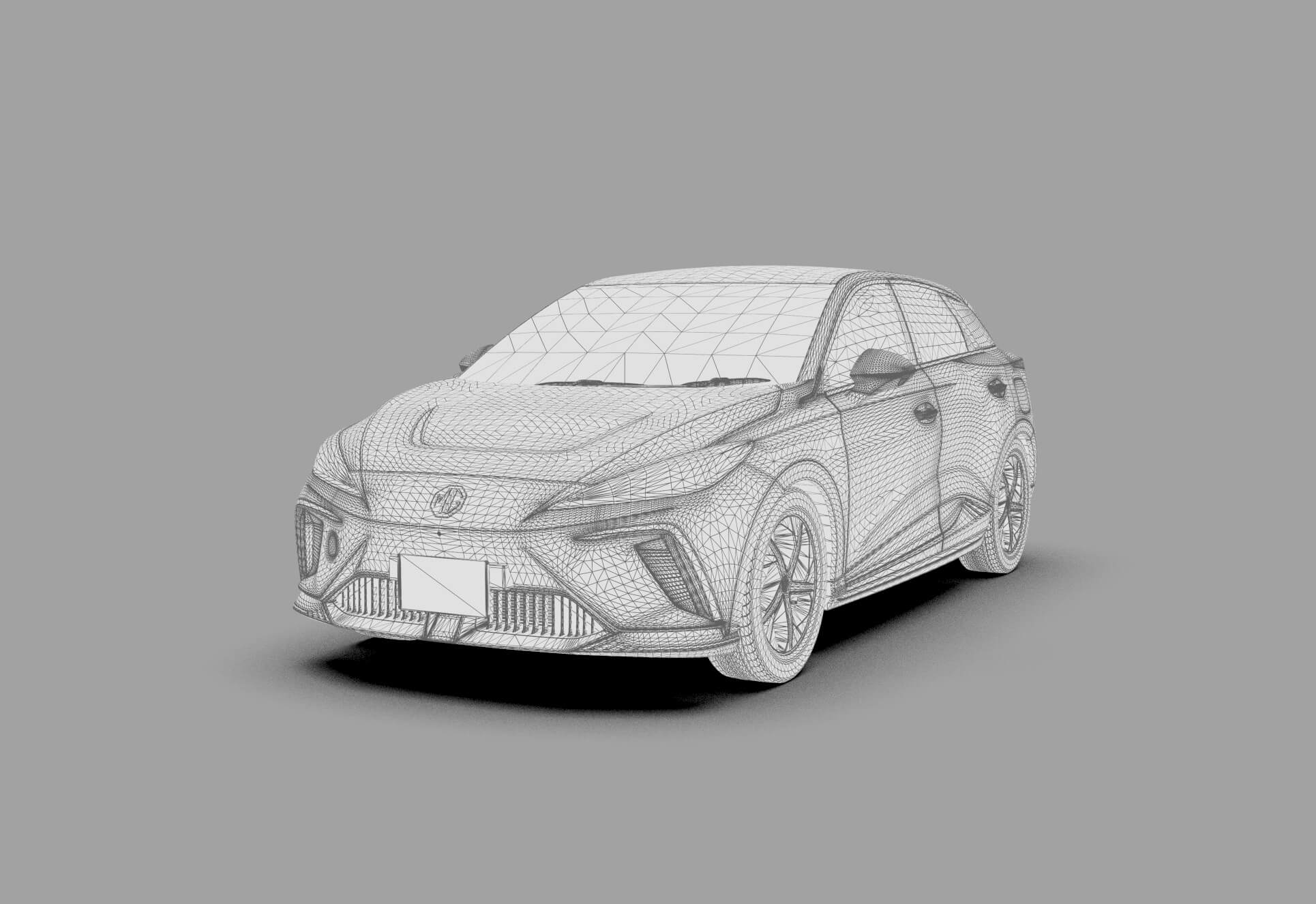 MG MG4 EV 2023 HQ Interior - 3D Model by davidson