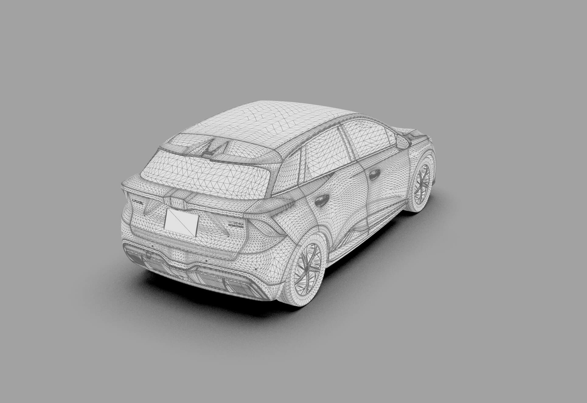 MG MG4 EV 2023 HQ Interior - 3D Model by davidson