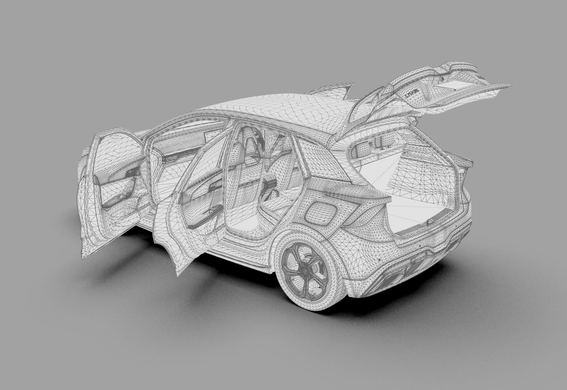 MG MG4 EV 2023 HQ Interior - 3D Model by davidson