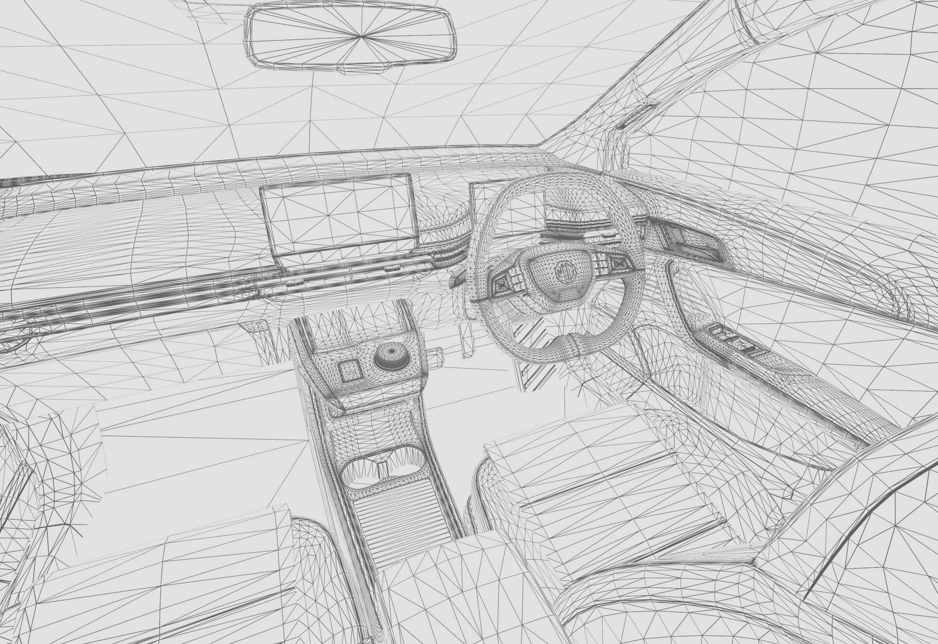 MG MG4 EV 2023 HQ Interior - 3D Model by davidson