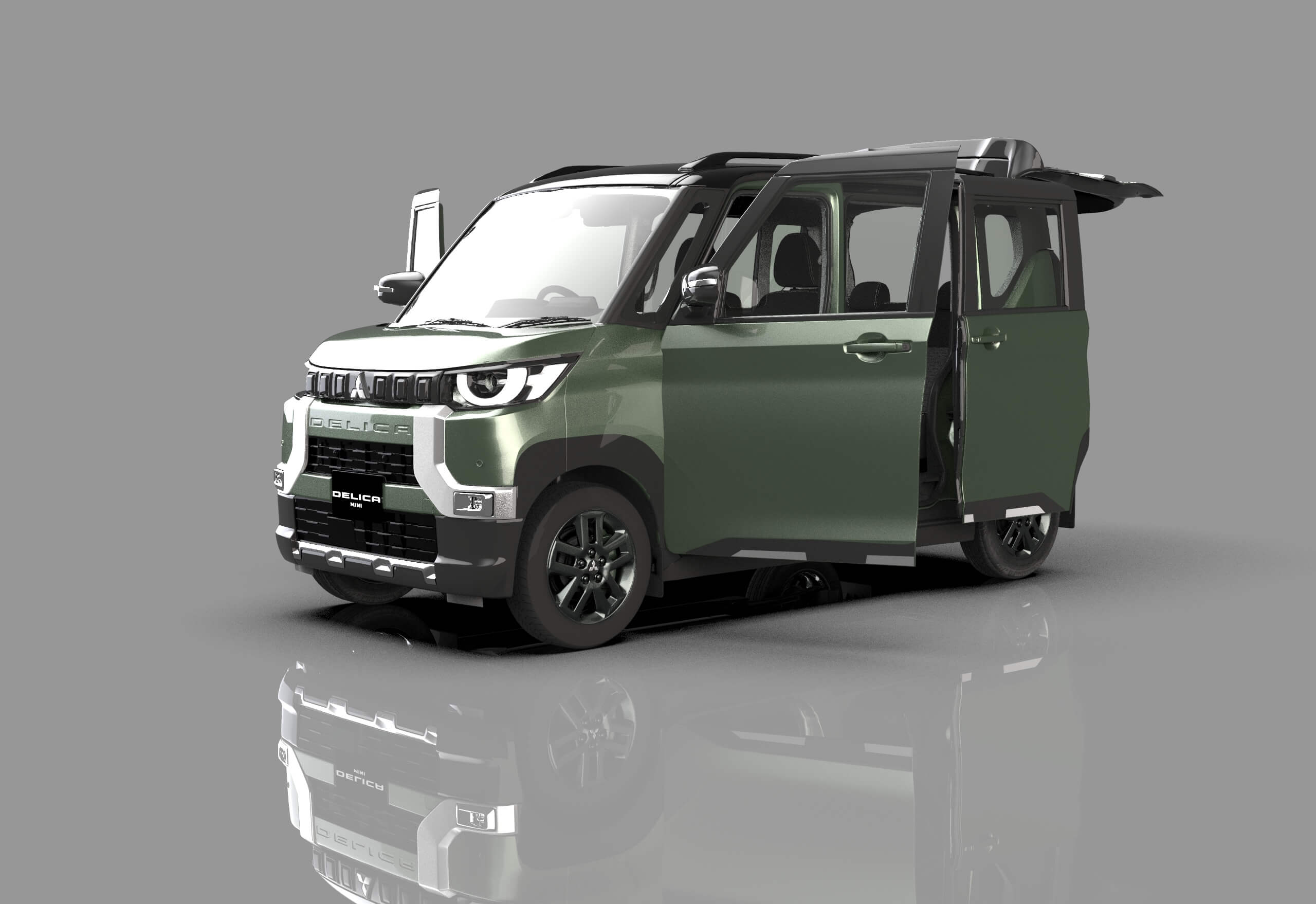 Mitsubishi Delica Mini 2023 HQ Interior - 3D Model by davidson