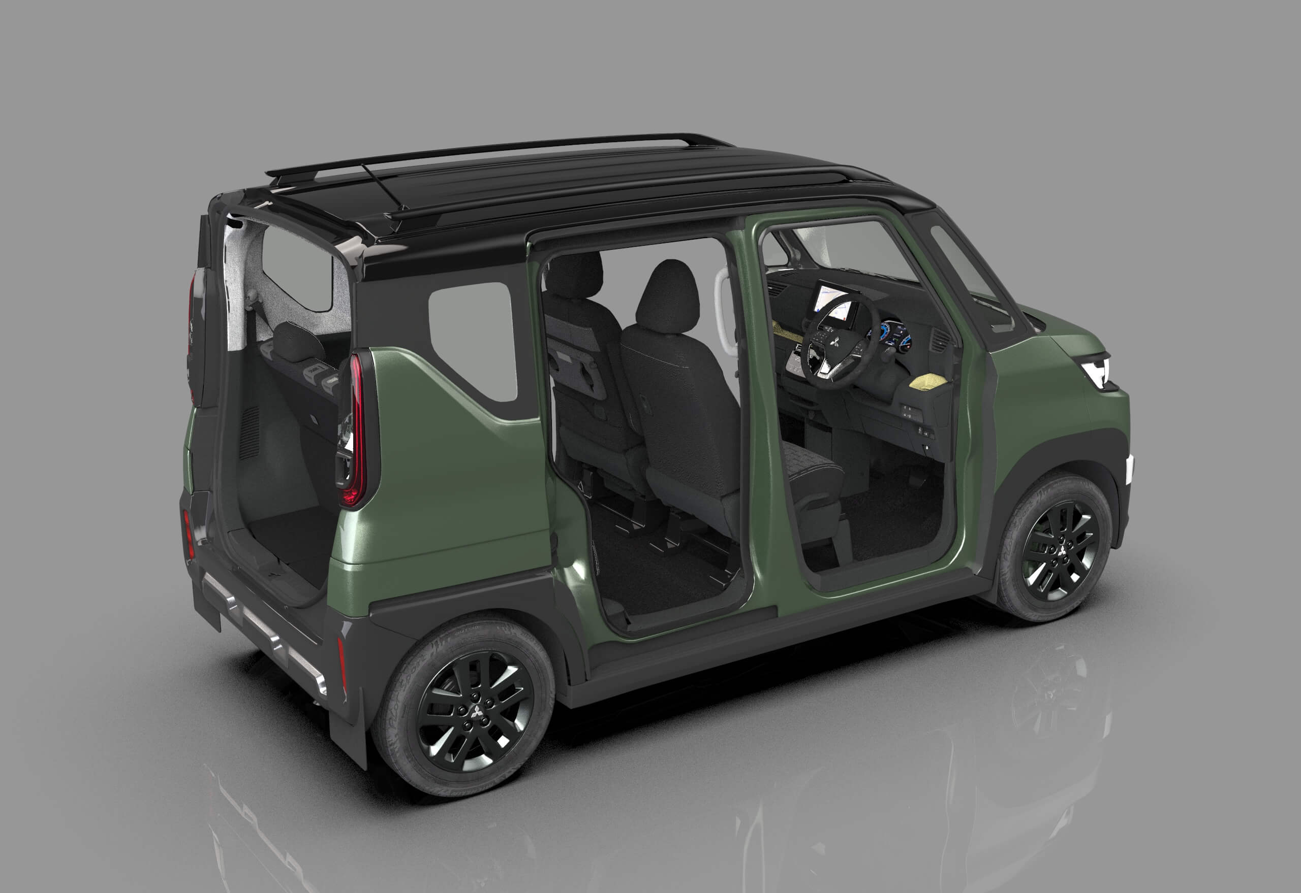 Mitsubishi Delica Mini 2023 HQ Interior - 3D Model by davidson