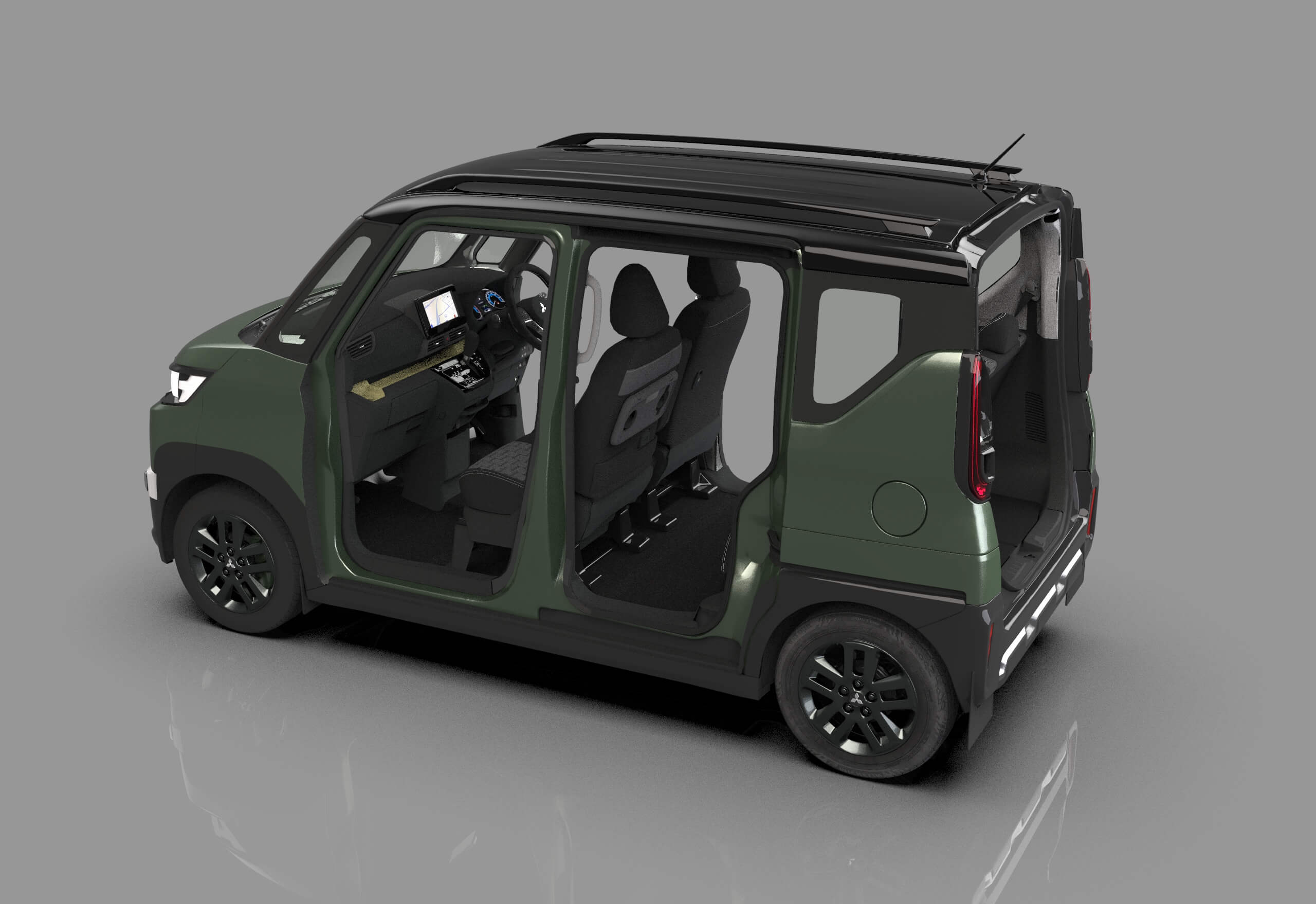 Mitsubishi Delica Mini 2023 HQ Interior - 3D Model by davidson