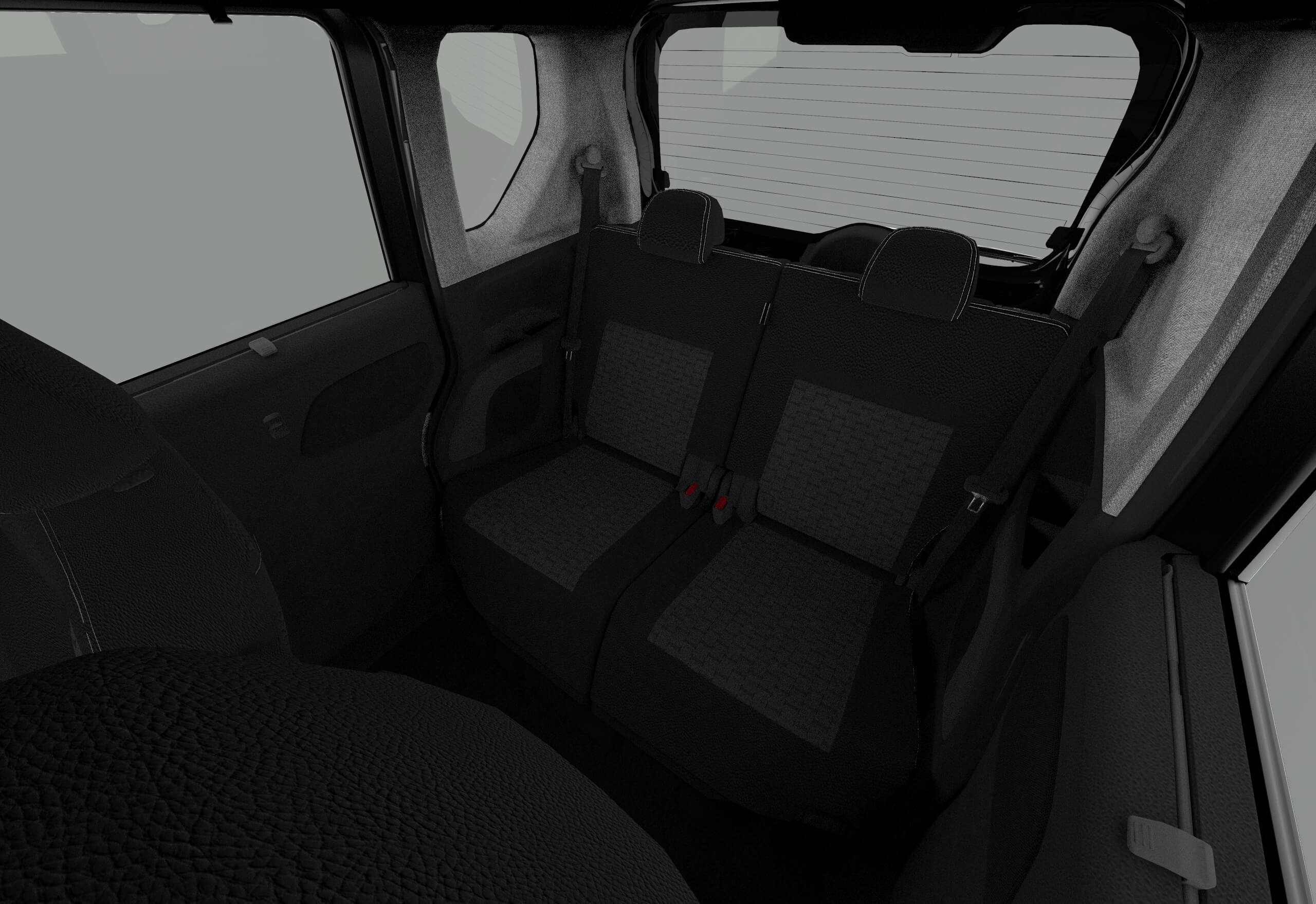 Mitsubishi Delica Mini 2023 HQ Interior - 3D Model by davidson