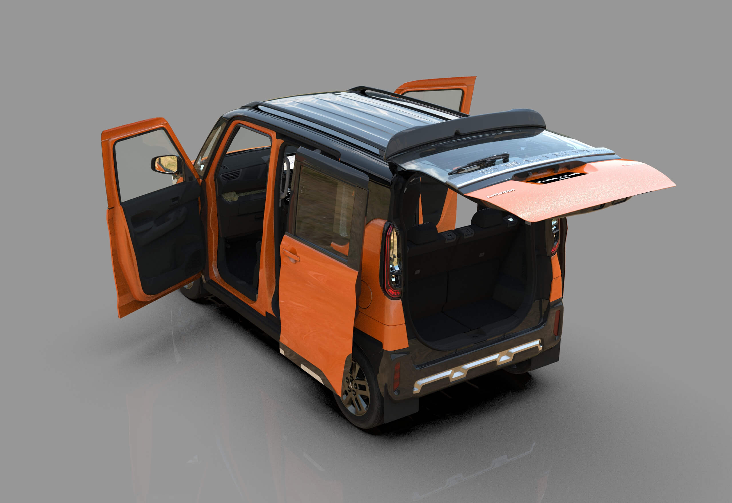 Mitsubishi Delica Mini 2023 HQ Interior - 3D Model by davidson