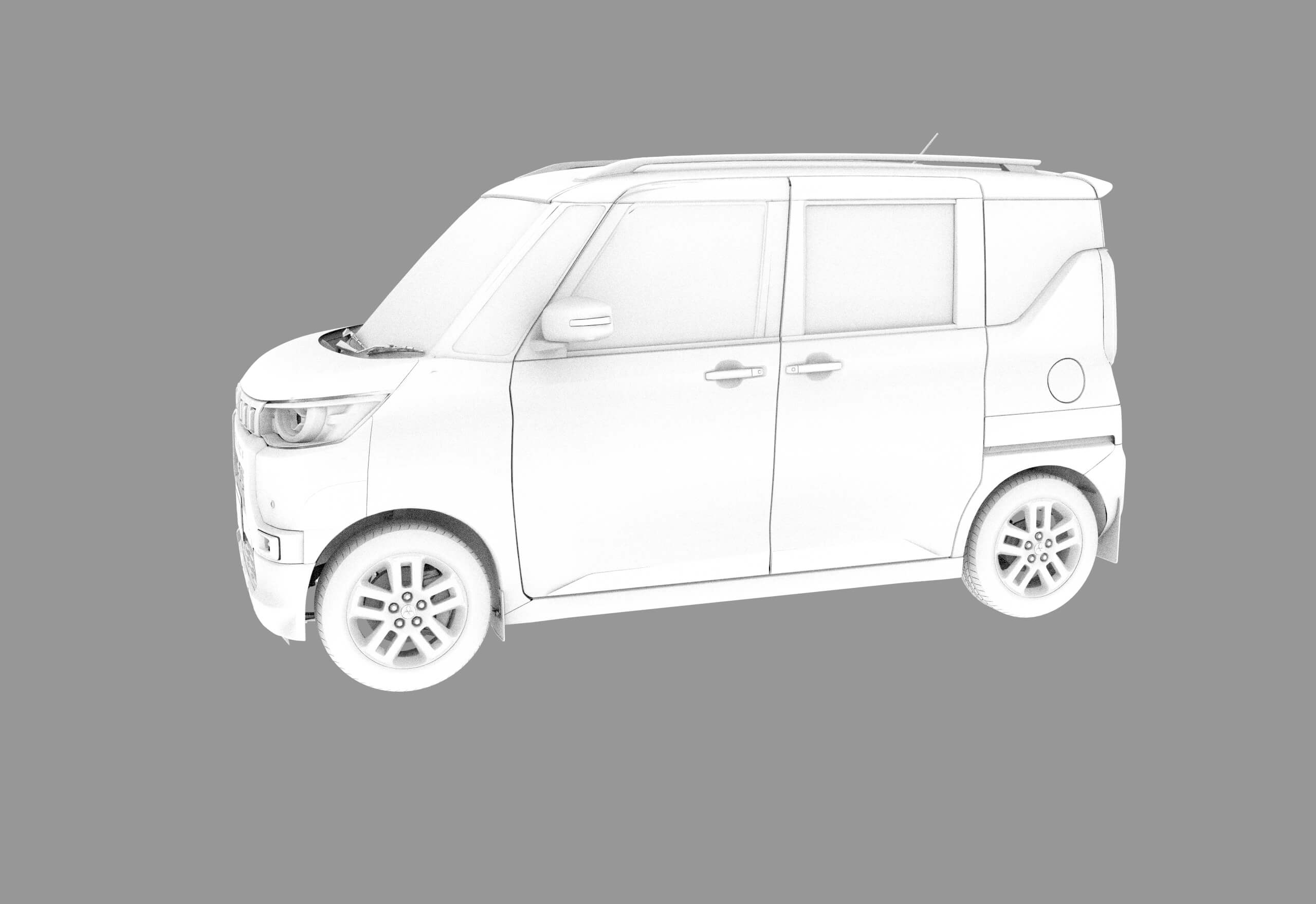 Mitsubishi Delica Mini 2023 HQ Interior - 3D Model by davidson