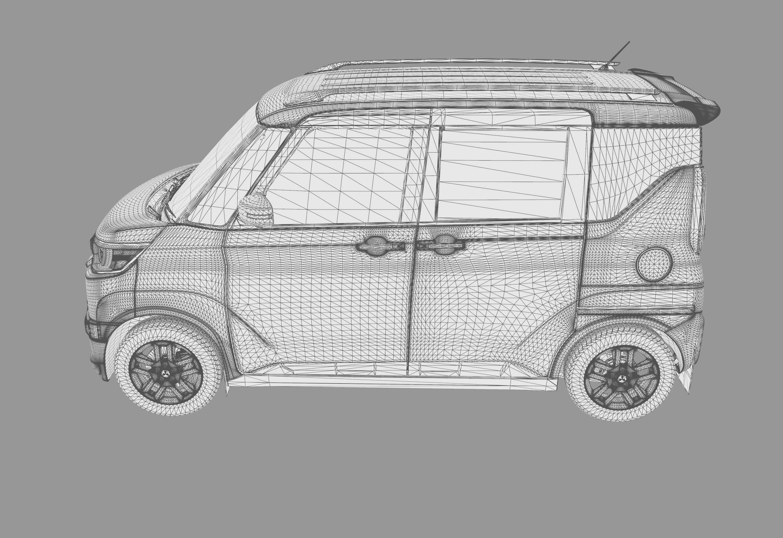 Mitsubishi Delica Mini 2023 HQ Interior - 3D Model by davidson