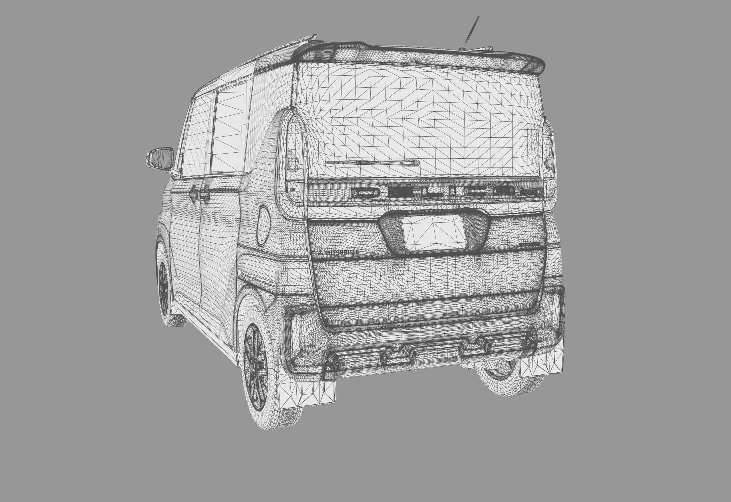 Mitsubishi Delica Mini 2023 HQ Interior - 3D Model by davidson