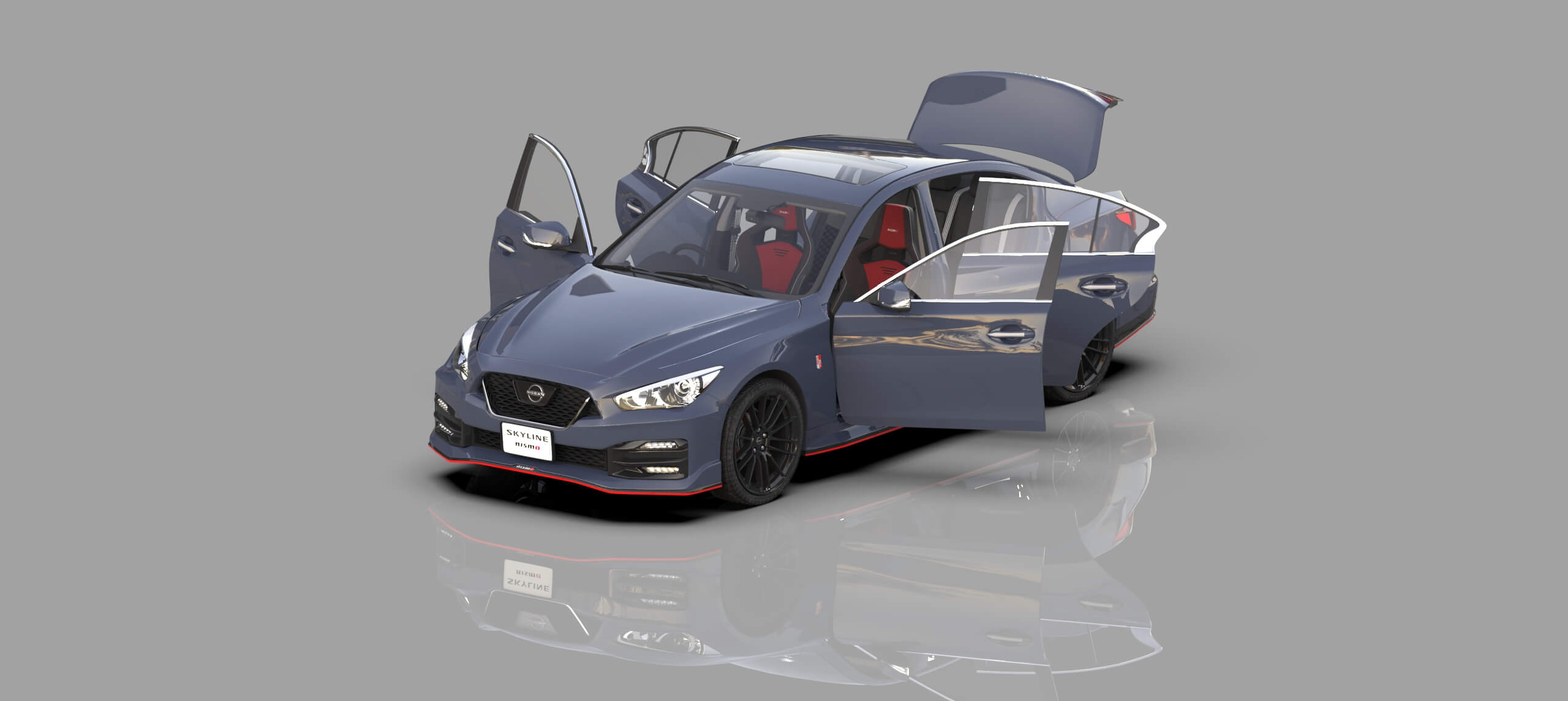 Nissan Skyline NISMO R37 2023 HQ Interior - 3D Model by davidson