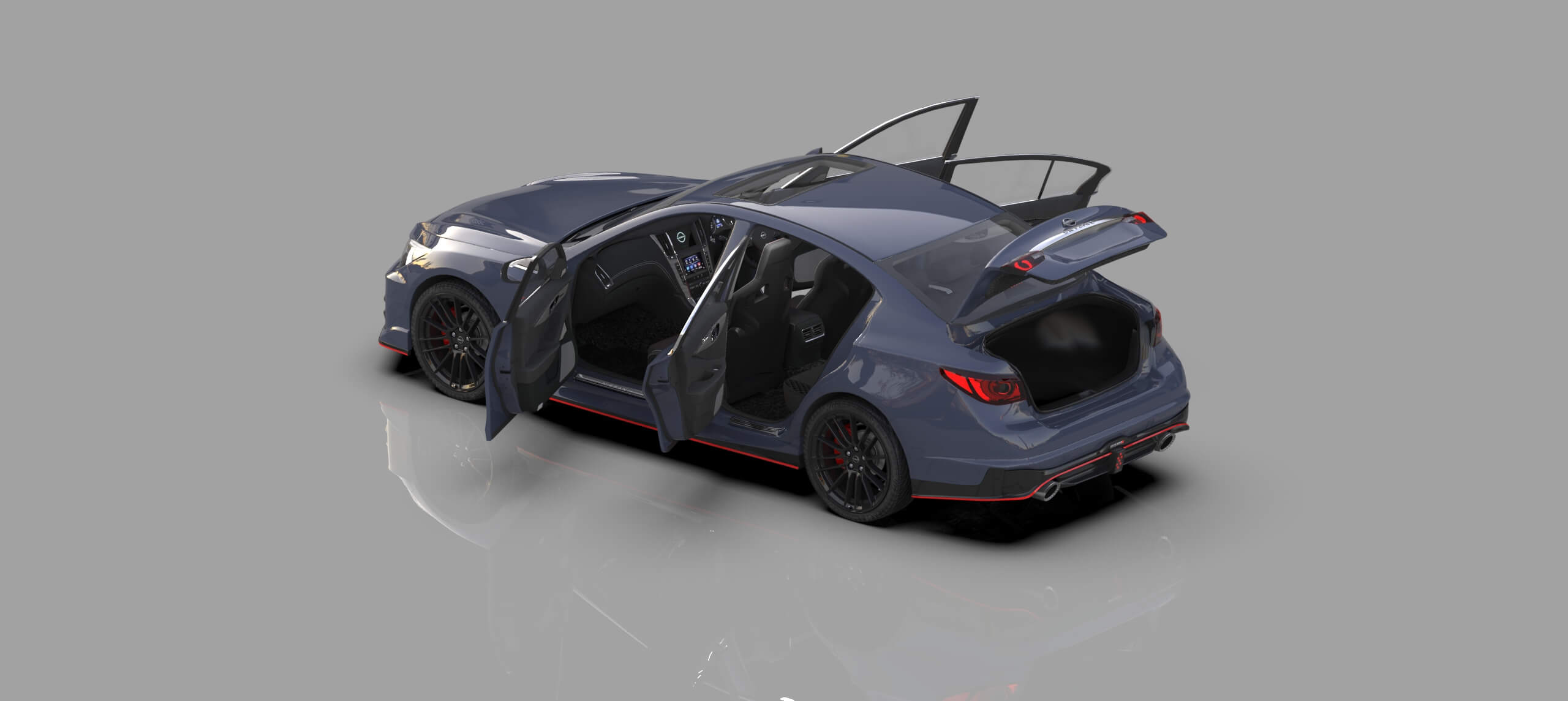 Nissan Skyline NISMO R37 2023 HQ Interior - 3D Model by davidson