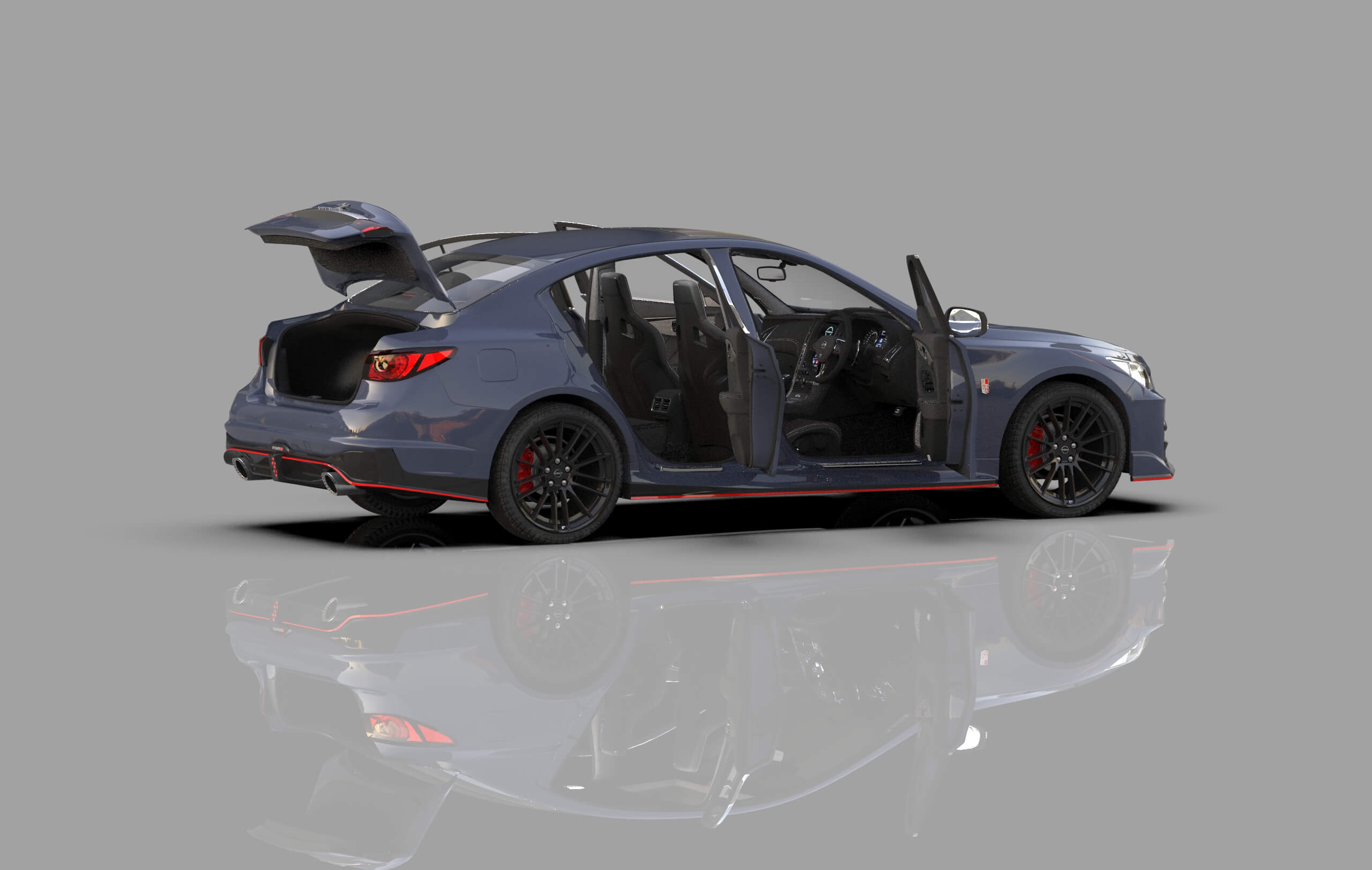 Nissan Skyline NISMO R37 2023 HQ Interior - 3D Model by davidson