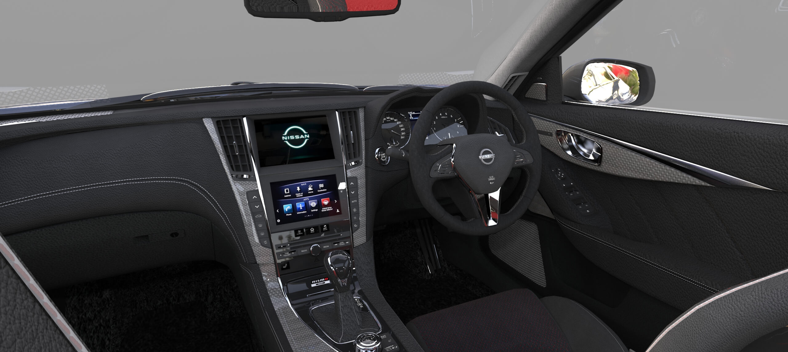 Nissan Skyline NISMO R37 2023 HQ Interior - 3D Model by davidson