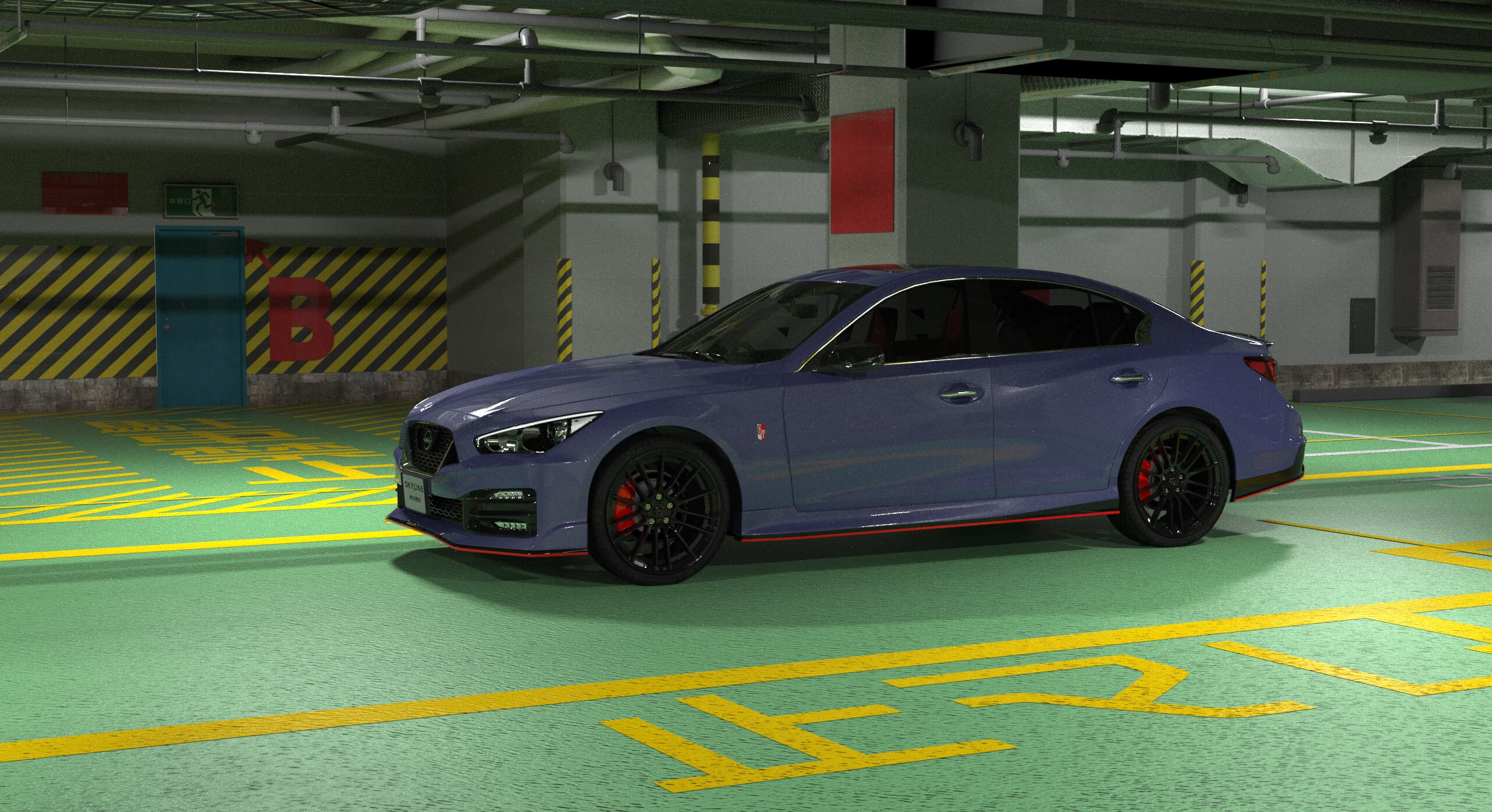 Nissan Skyline NISMO R37 2023 HQ Interior - 3D Model by davidson