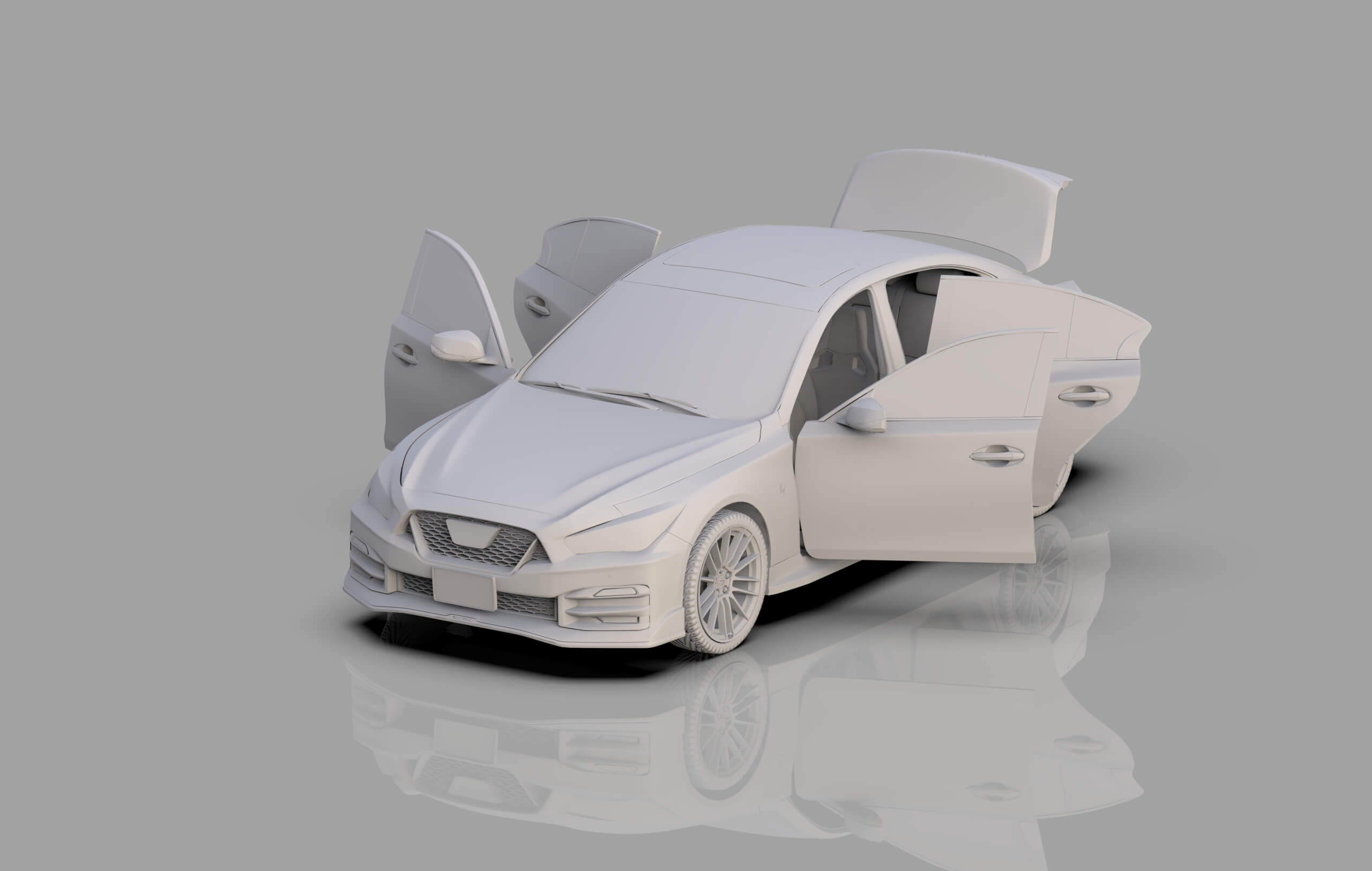 Nissan Skyline NISMO R37 2023 HQ Interior - 3D Model by davidson