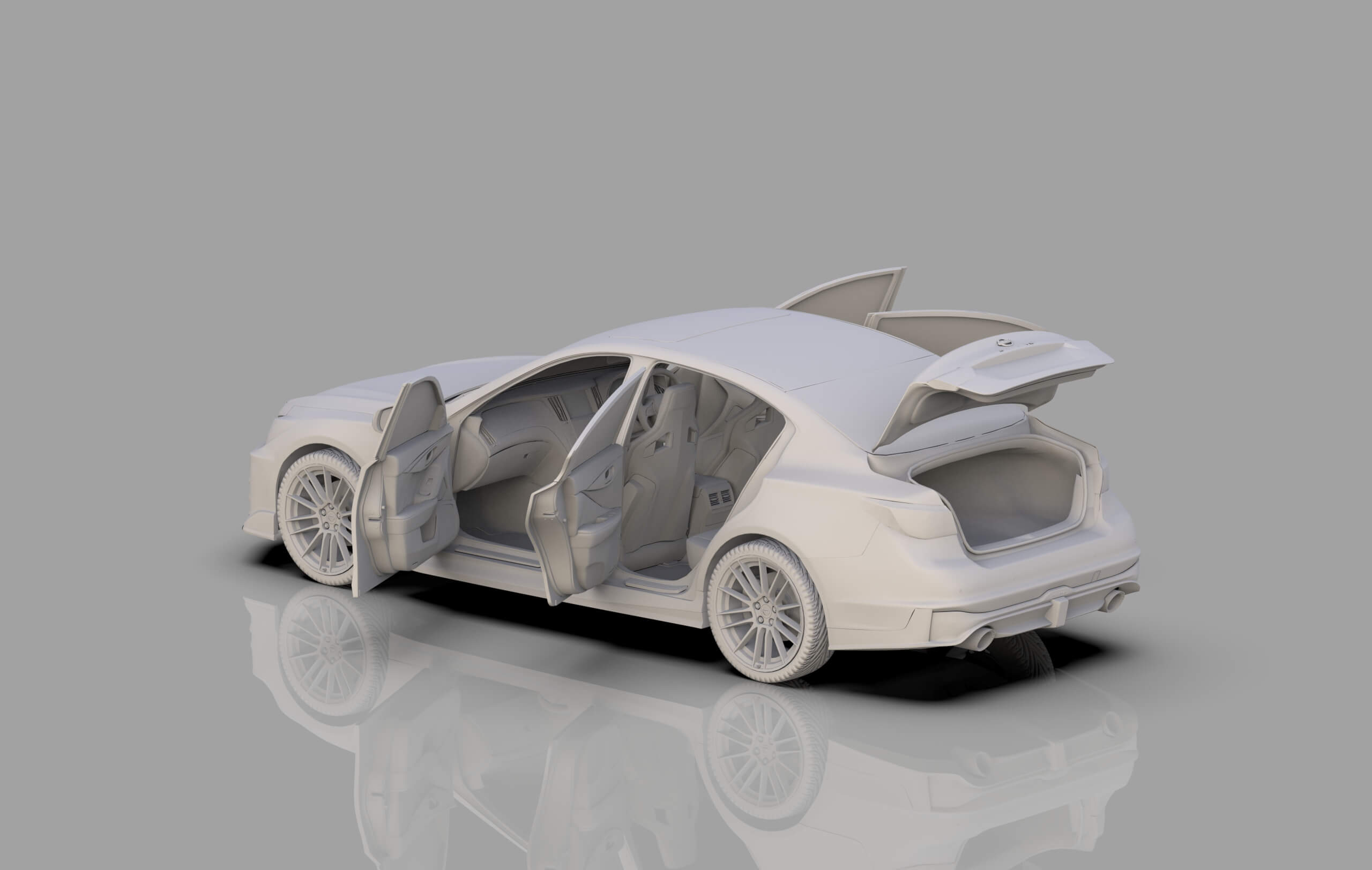 Nissan Skyline NISMO R37 2023 HQ Interior - 3D Model by davidson