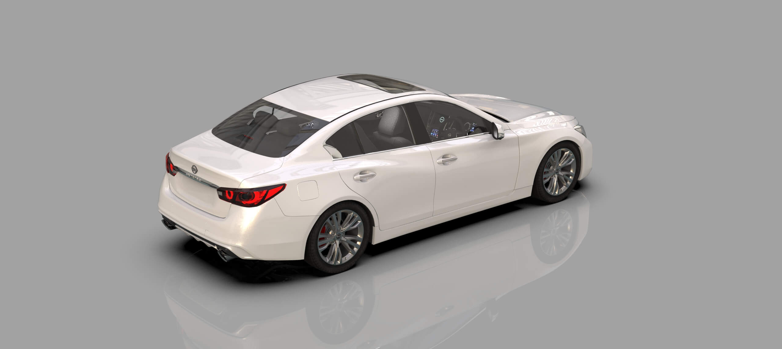 Nissan Skyline RV37 2020 HQ Interior - 3D Model by davidson