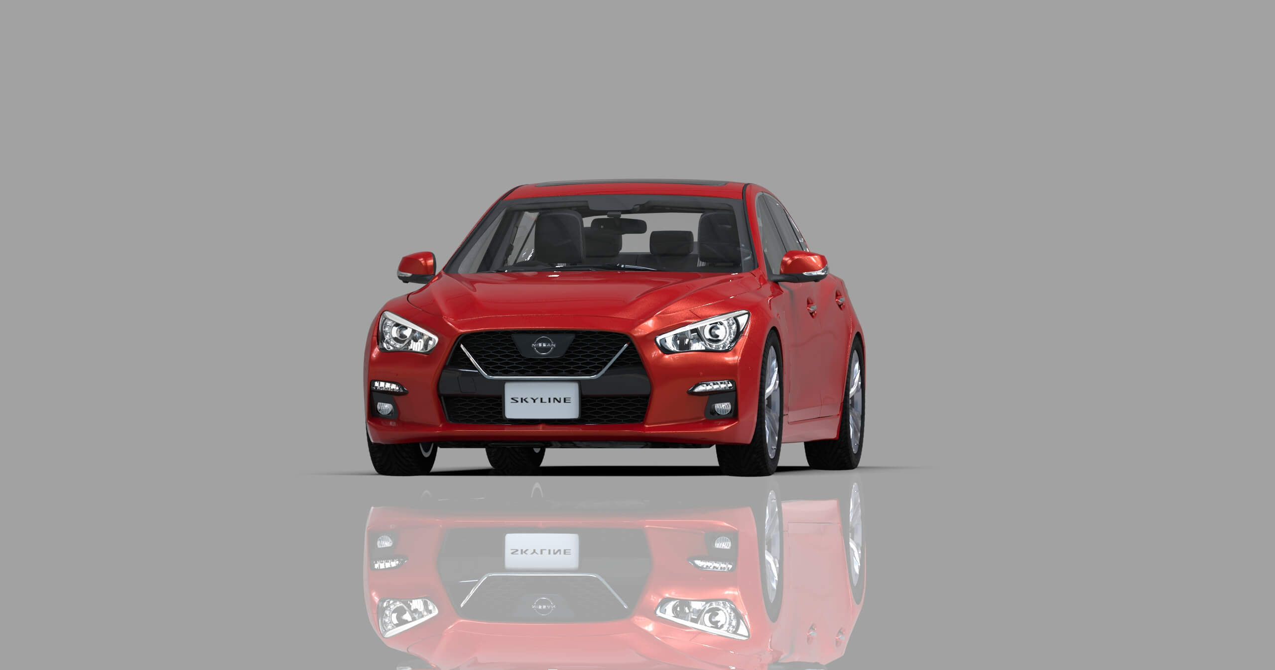 Nissan Skyline RV37 2020 HQ Interior - 3D Model by davidson