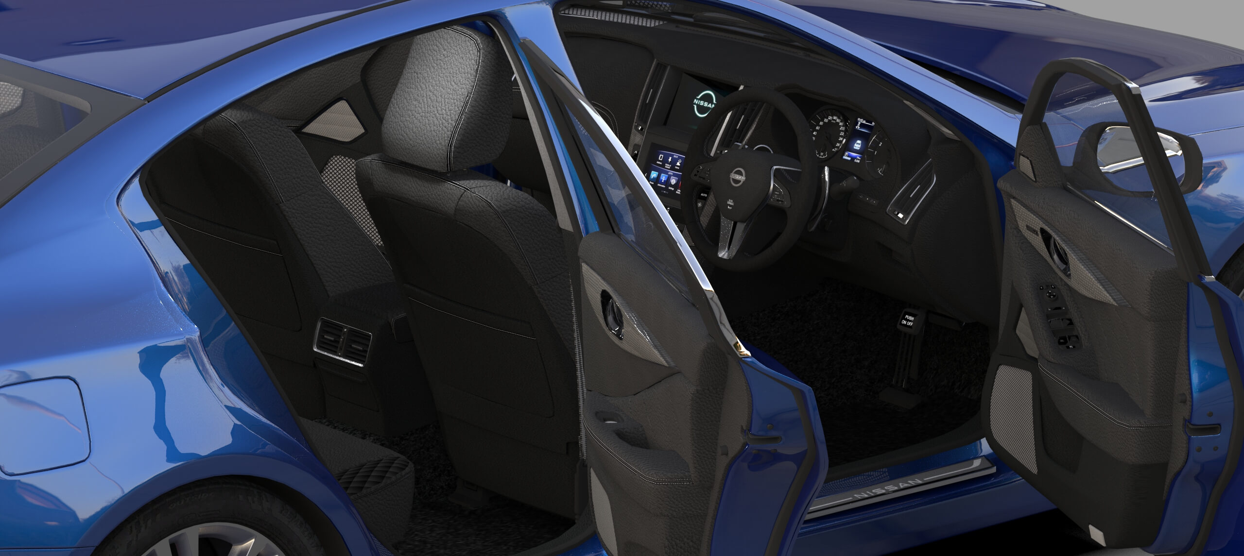 Nissan Skyline RV37 2020 HQ Interior - 3D Model by davidson