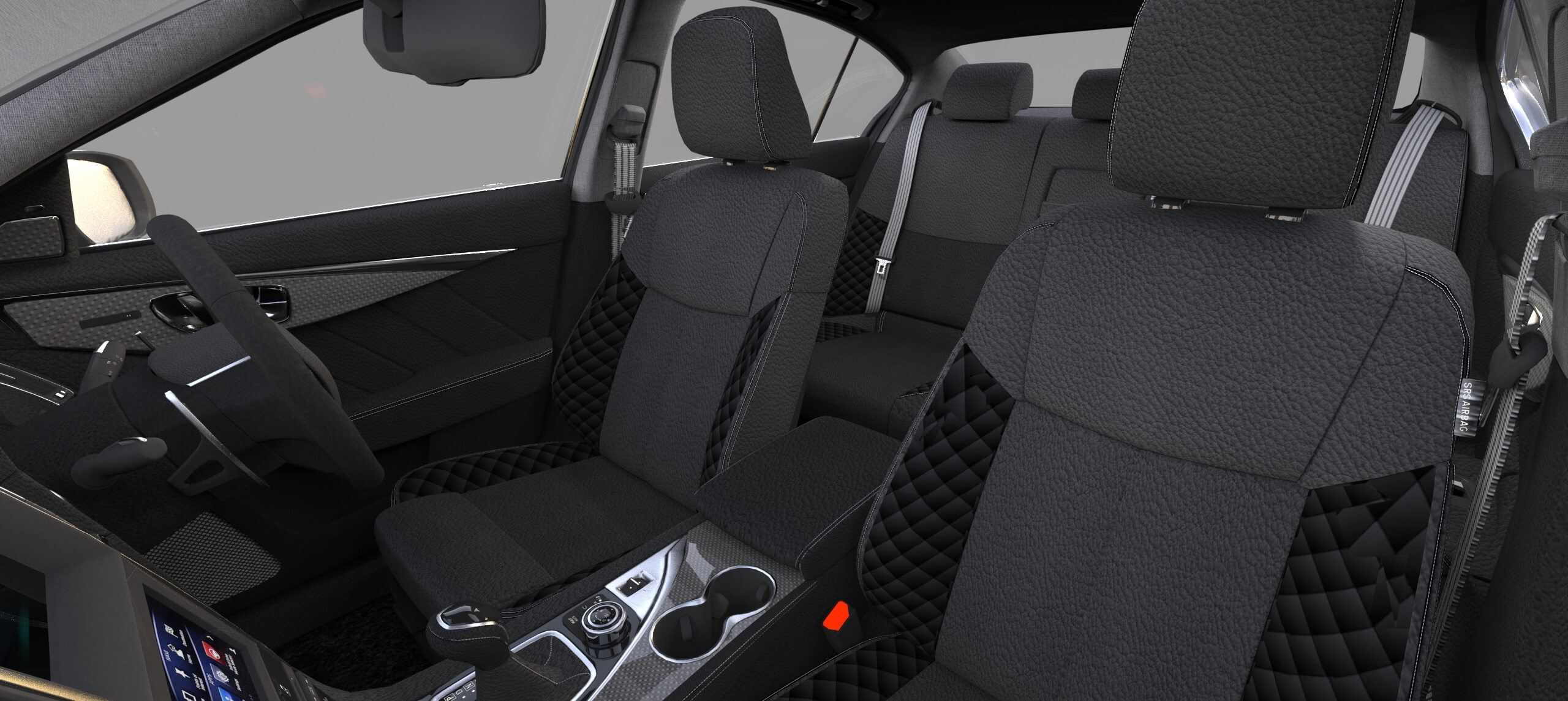 Nissan Skyline RV37 2020 HQ Interior - 3D Model by davidson