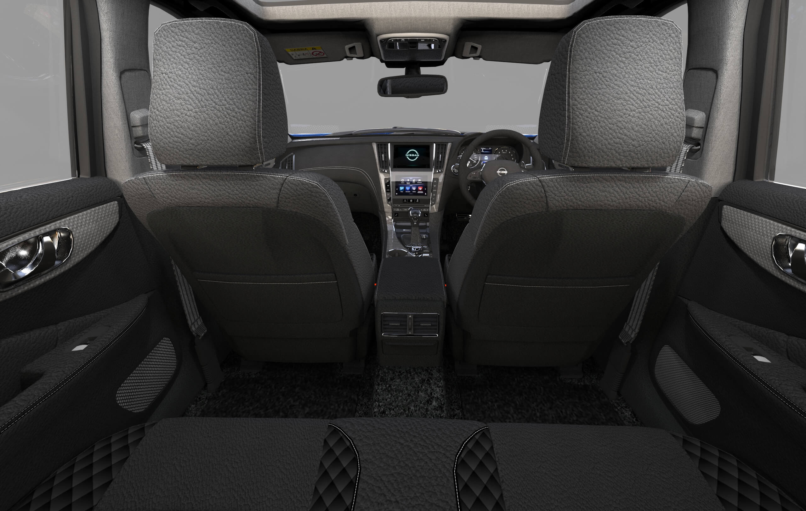 Nissan Skyline RV37 2020 HQ Interior - 3D Model by davidson