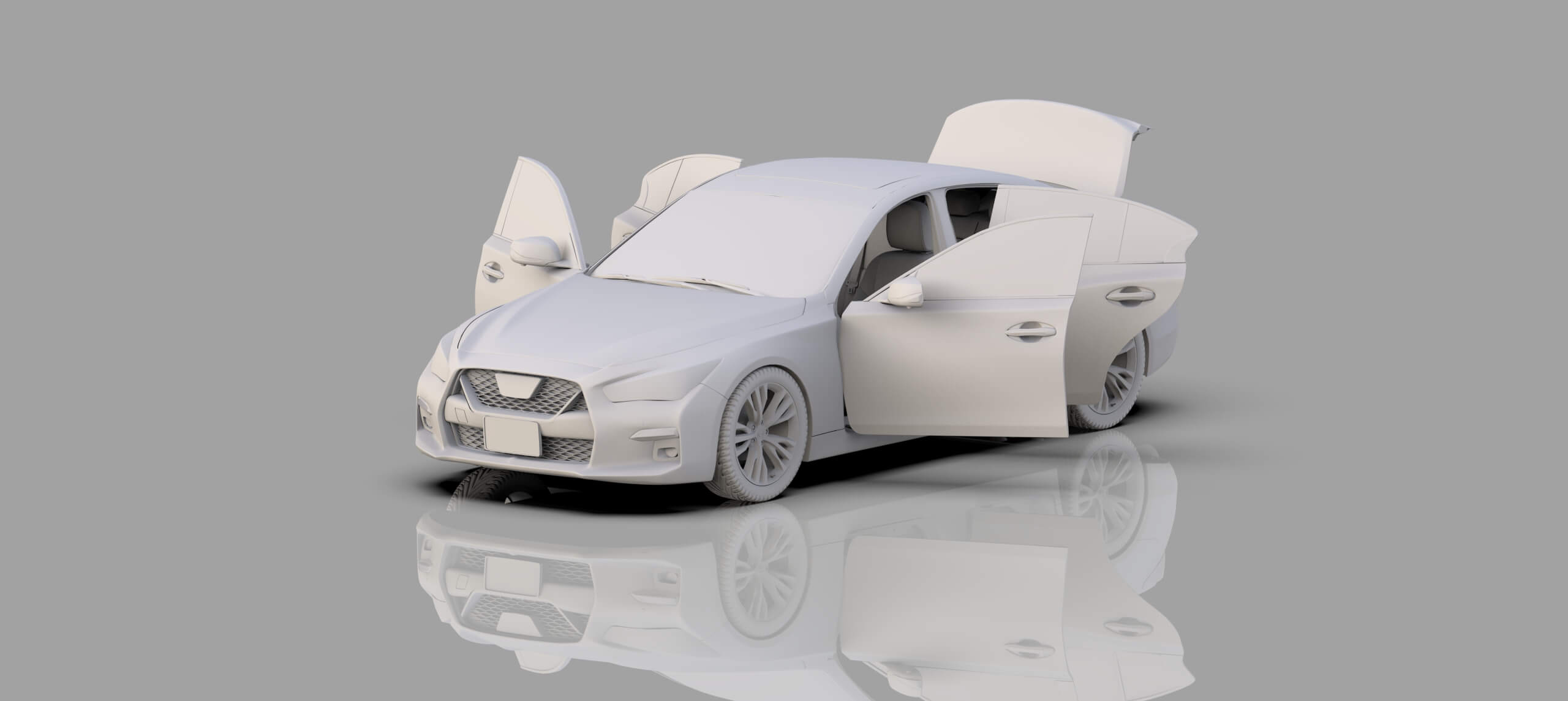 Nissan Skyline RV37 2020 HQ Interior - 3D Model by davidson