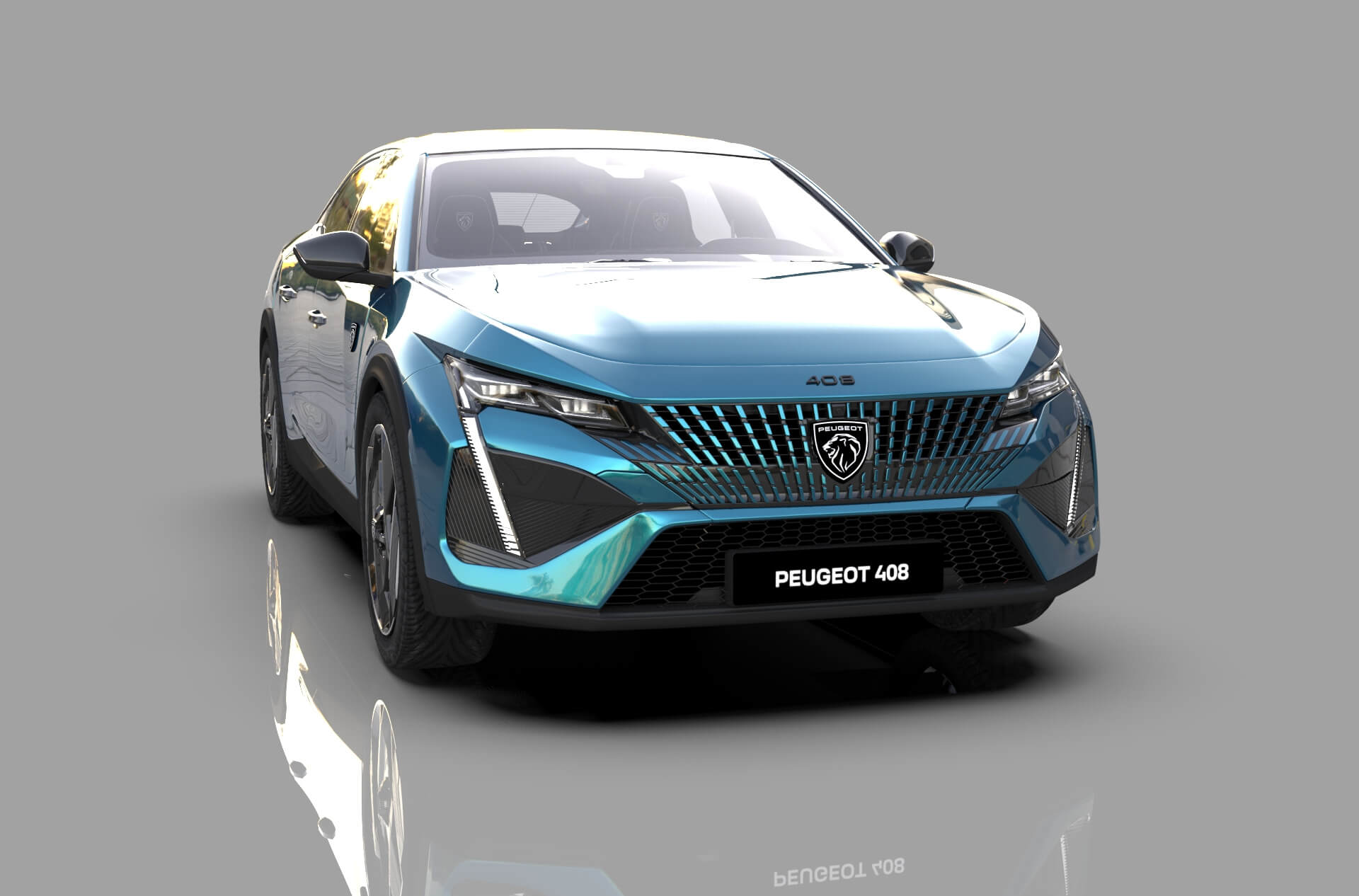 Peugeot 408X 2023 HQ Interior - 3D Model by davidson