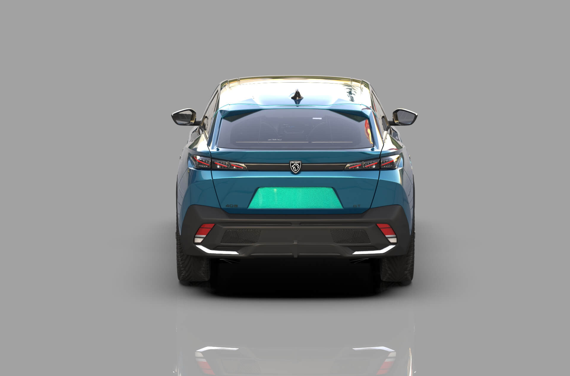 Peugeot 408X 2023 HQ Interior - 3D Model by davidson