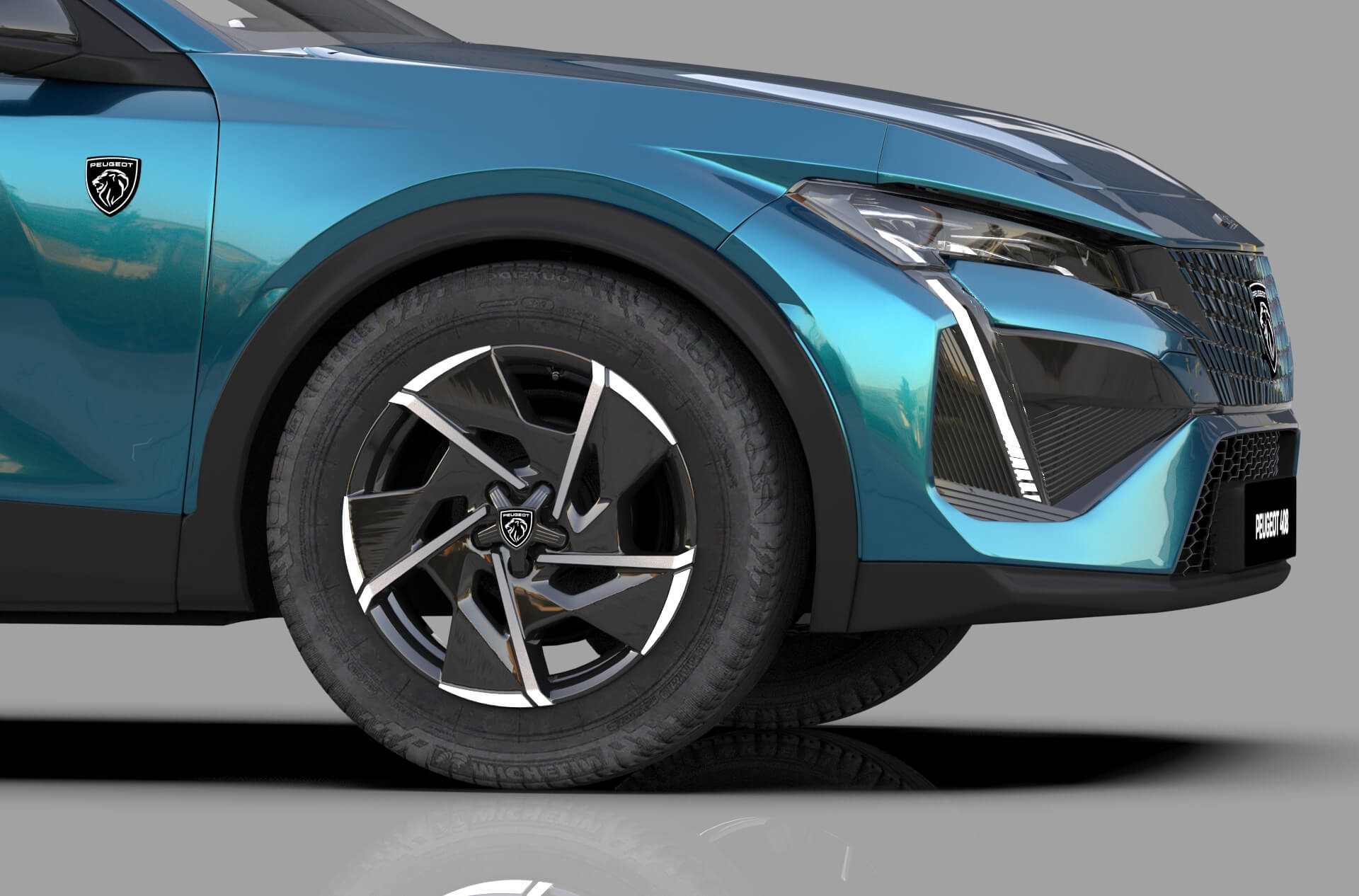 Peugeot 408X 2023 HQ Interior - 3D Model by davidson