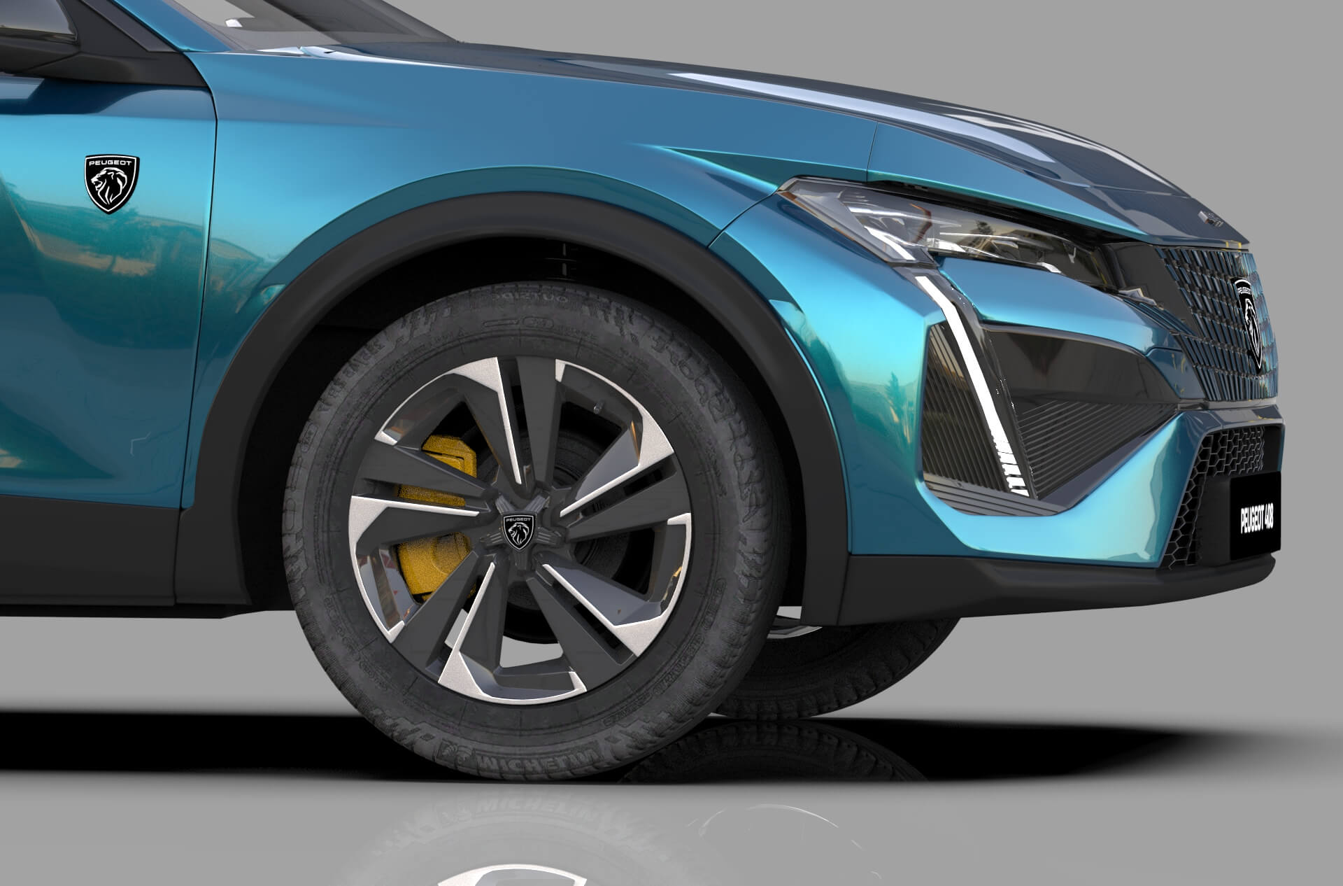 Peugeot 408X 2023 HQ Interior - 3D Model by davidson