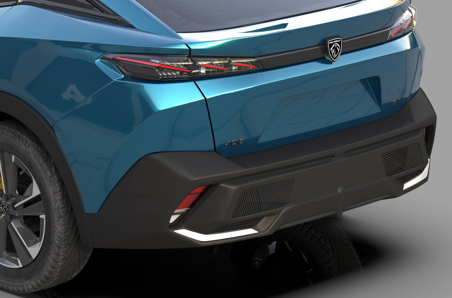 Peugeot 408X 2023 HQ Interior - 3D Model by davidson