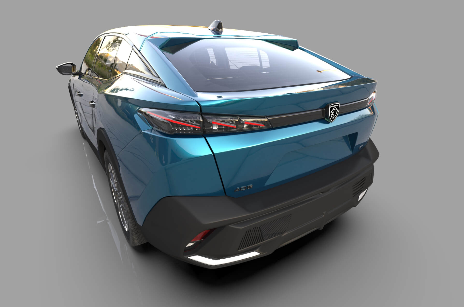 Peugeot 408X 2023 HQ Interior - 3D Model by davidson