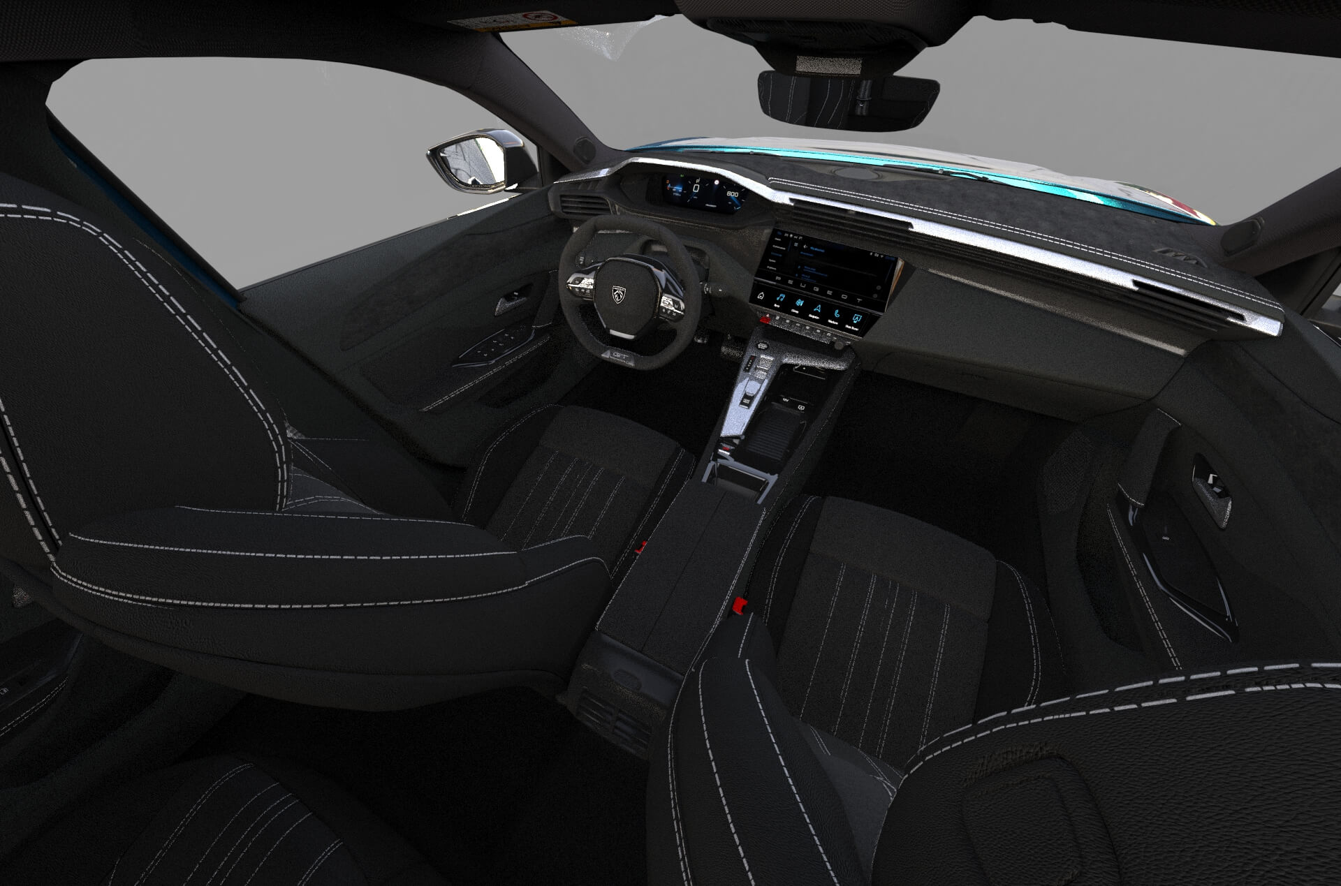 Peugeot 408X 2023 HQ Interior - 3D Model by davidson