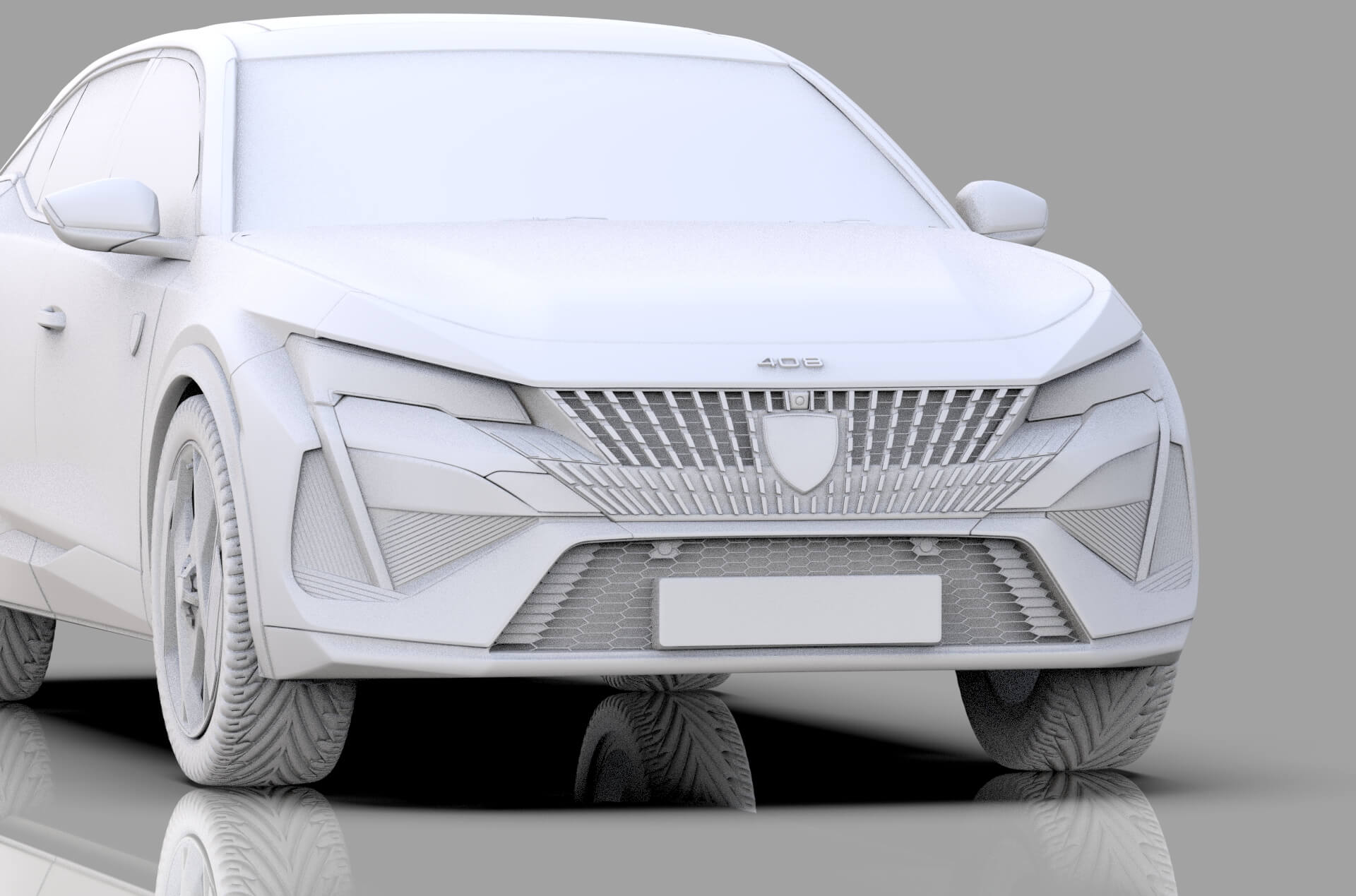 Peugeot 408X 2023 HQ Interior - 3D Model by davidson