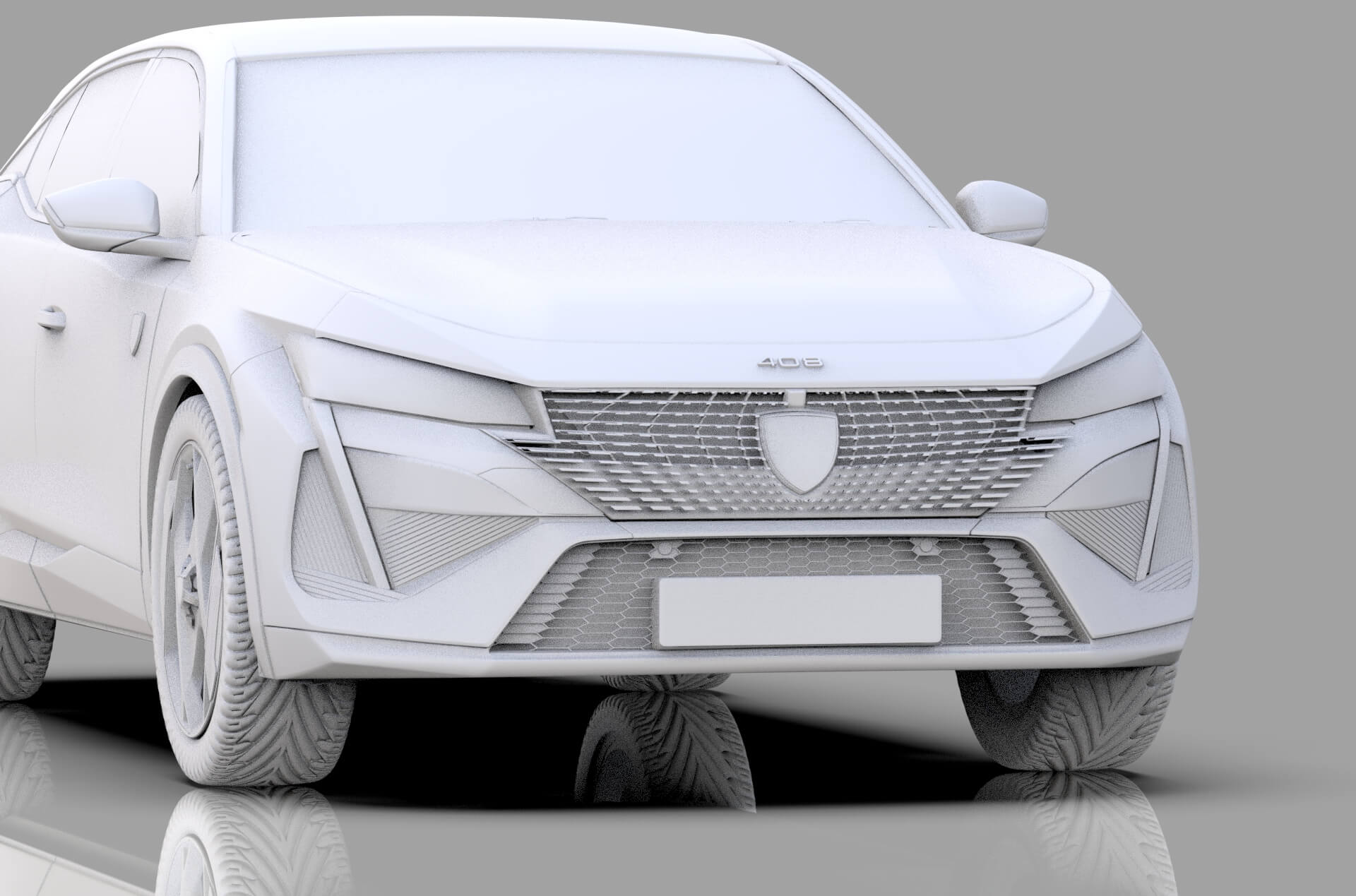 Peugeot 408X 2023 HQ Interior - 3D Model by davidson