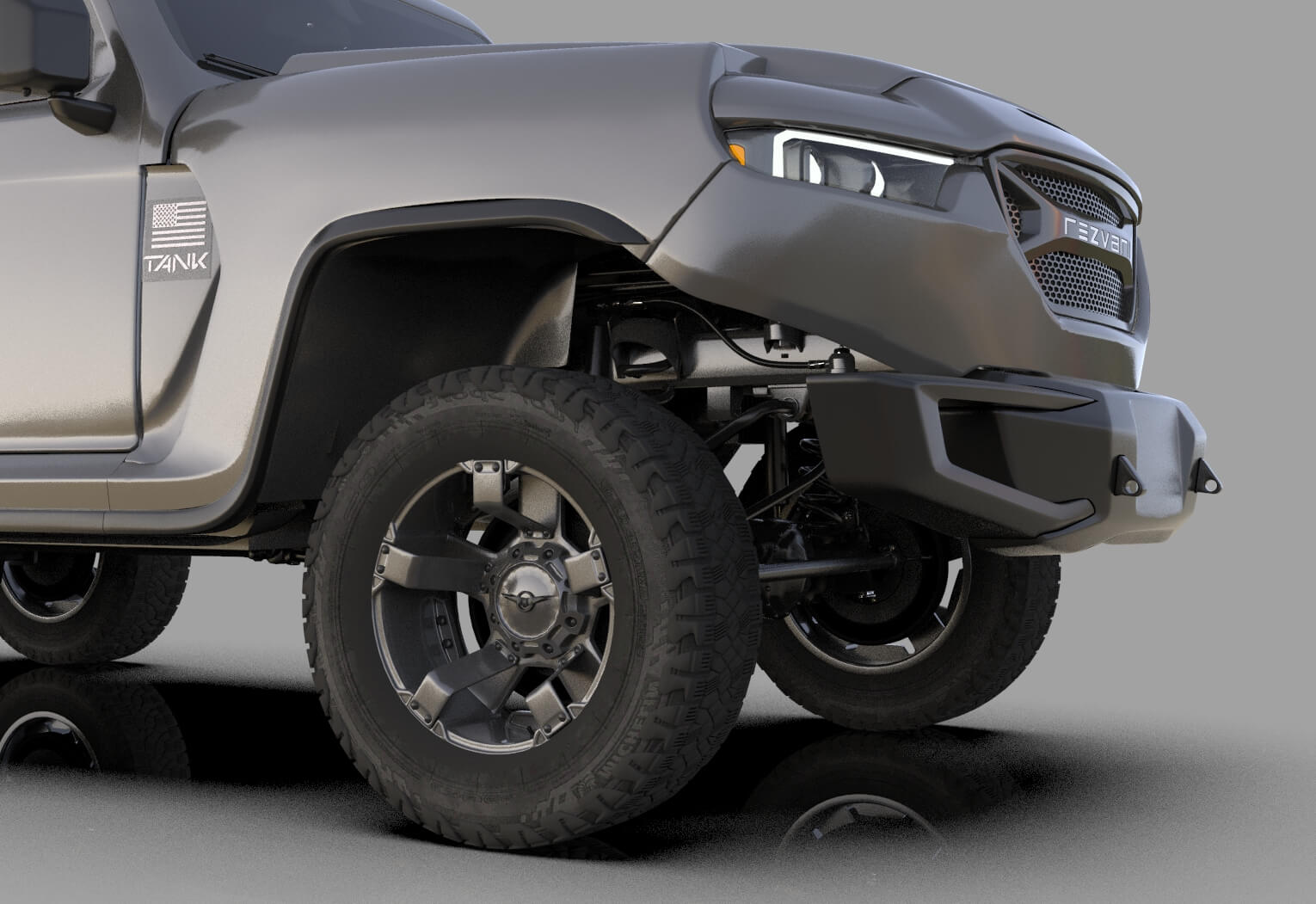 Rezvani Tank 2020 Hqinterior - 3D Model by davidson
