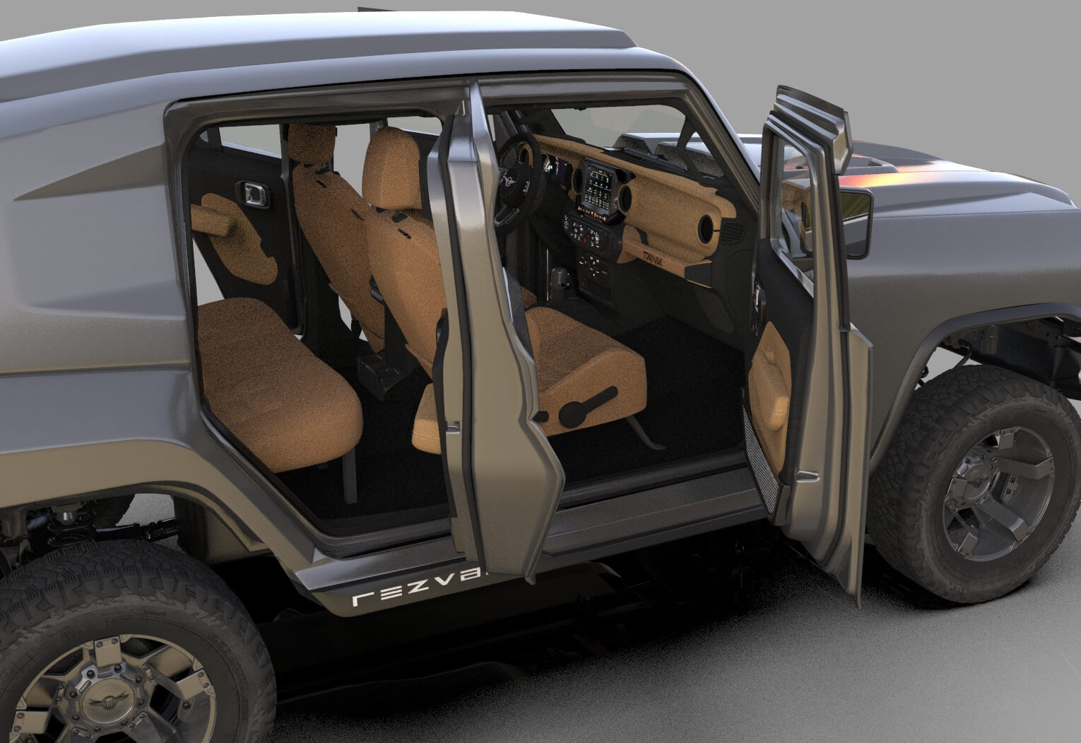 Rezvani Tank 2020 Hqinterior - 3D Model by davidson