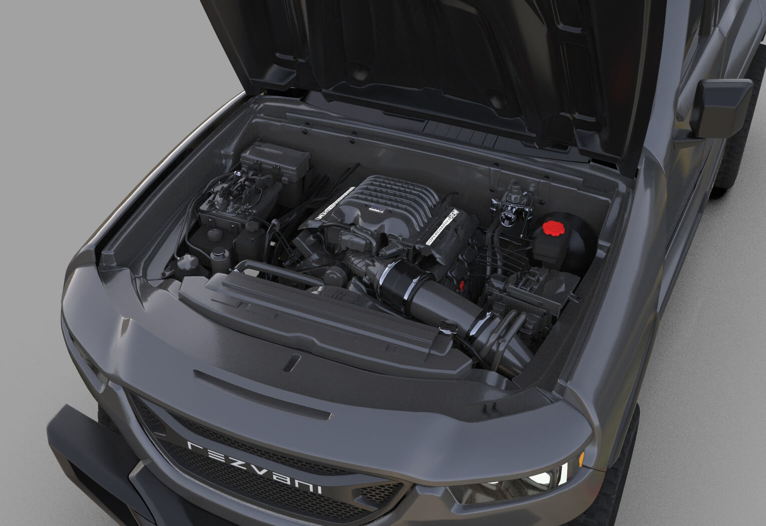 Rezvani Tank 2020 Hqinterior - 3D Model by davidson