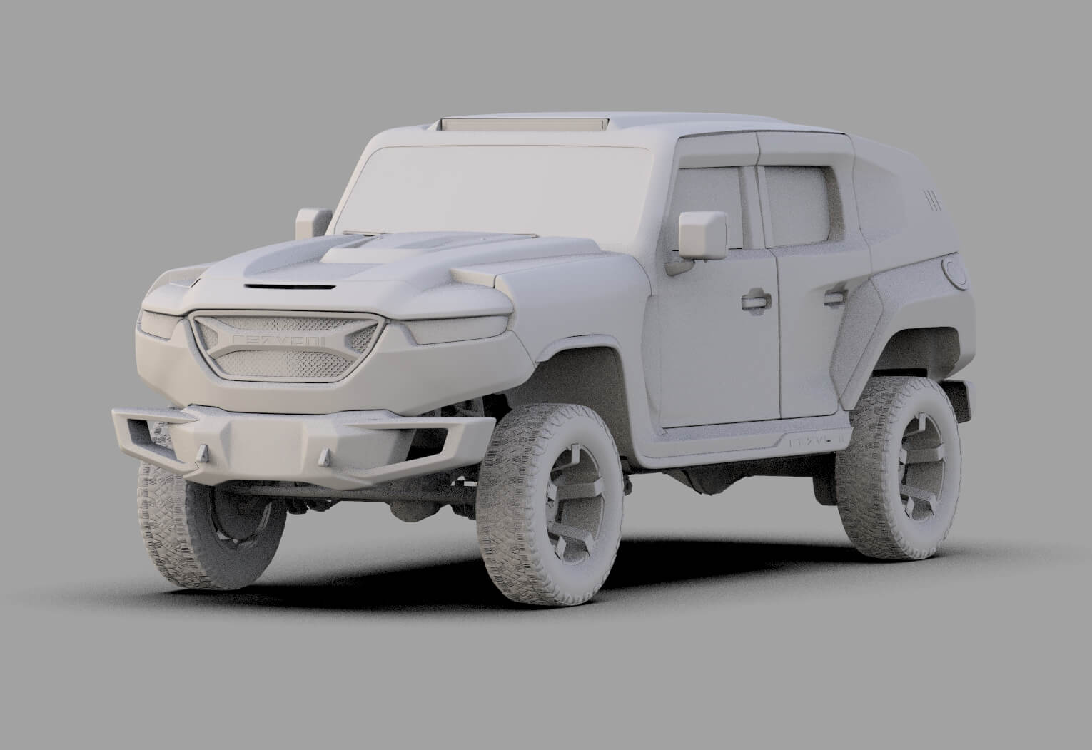 Rezvani Tank 2020 Hqinterior - 3D Model by davidson