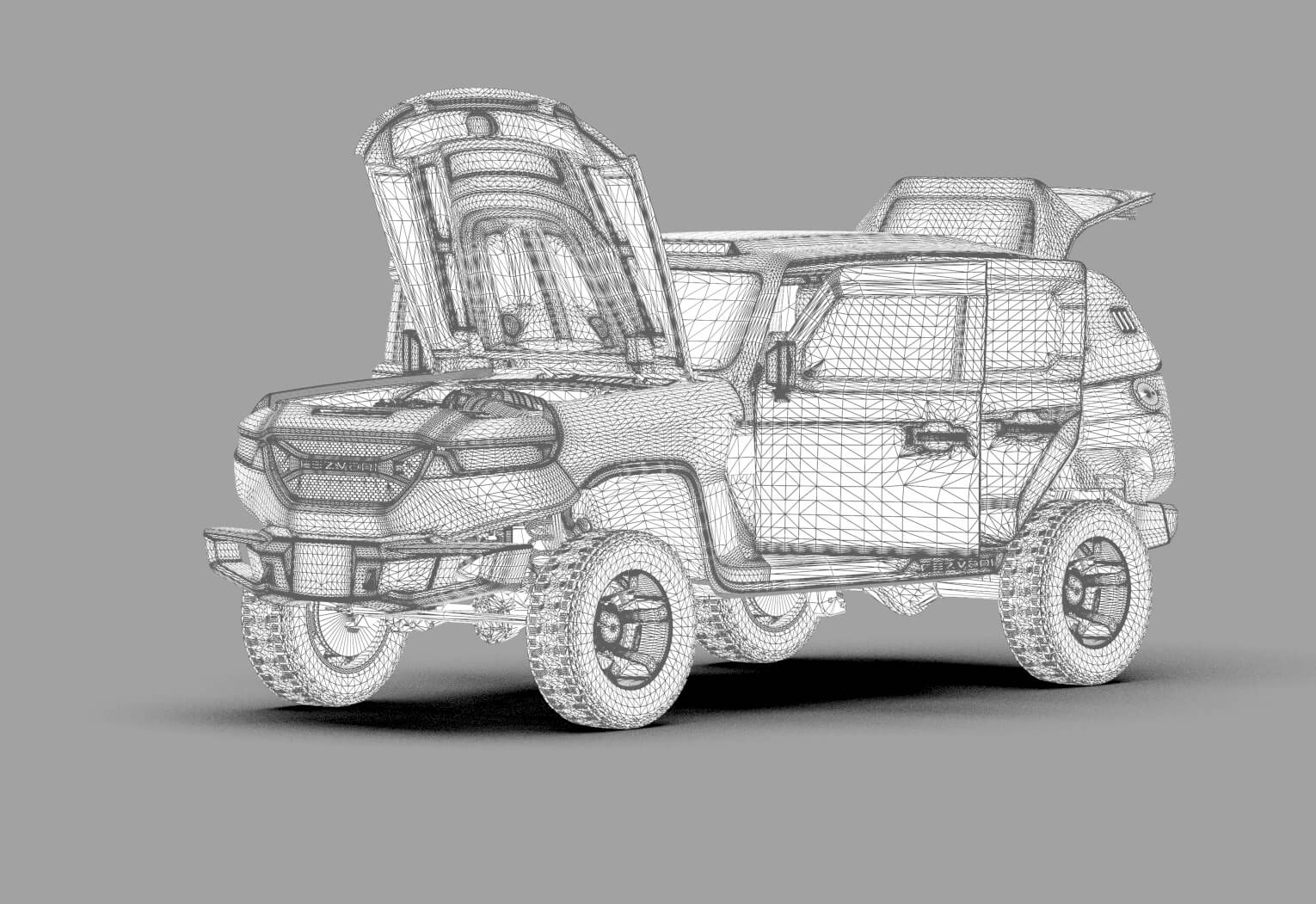 Rezvani Tank 2020 HQ Interior - 3D Model by davidson